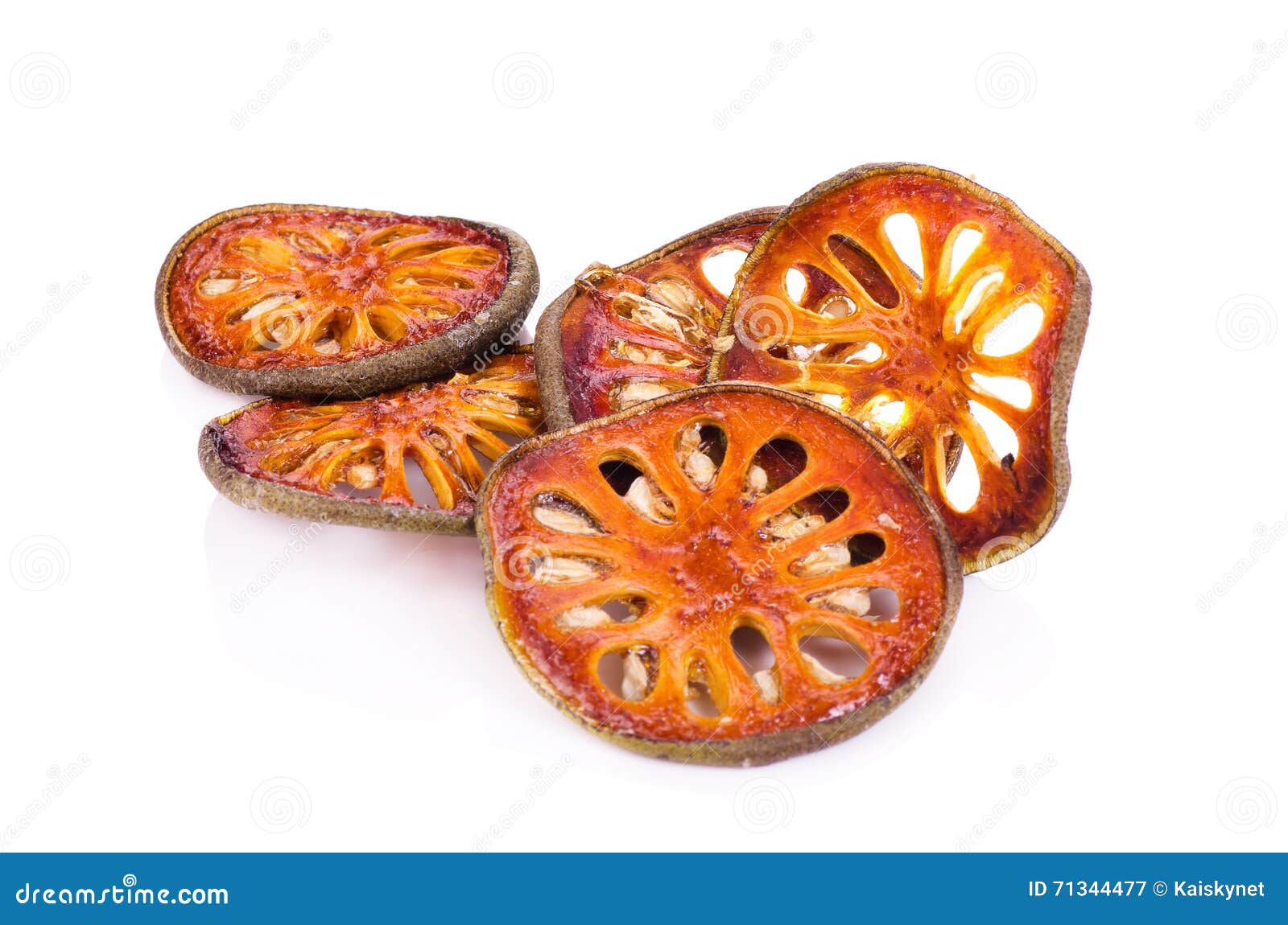 Dried Quince Slices on a White Background Stock Image - Image of taste ...