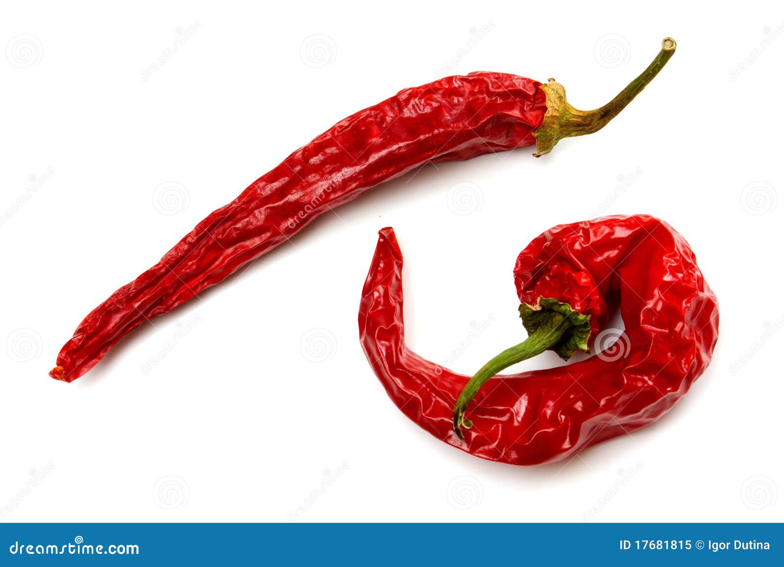 Dried red chili peppers stock image. Image of spice, ingredient - 17681815