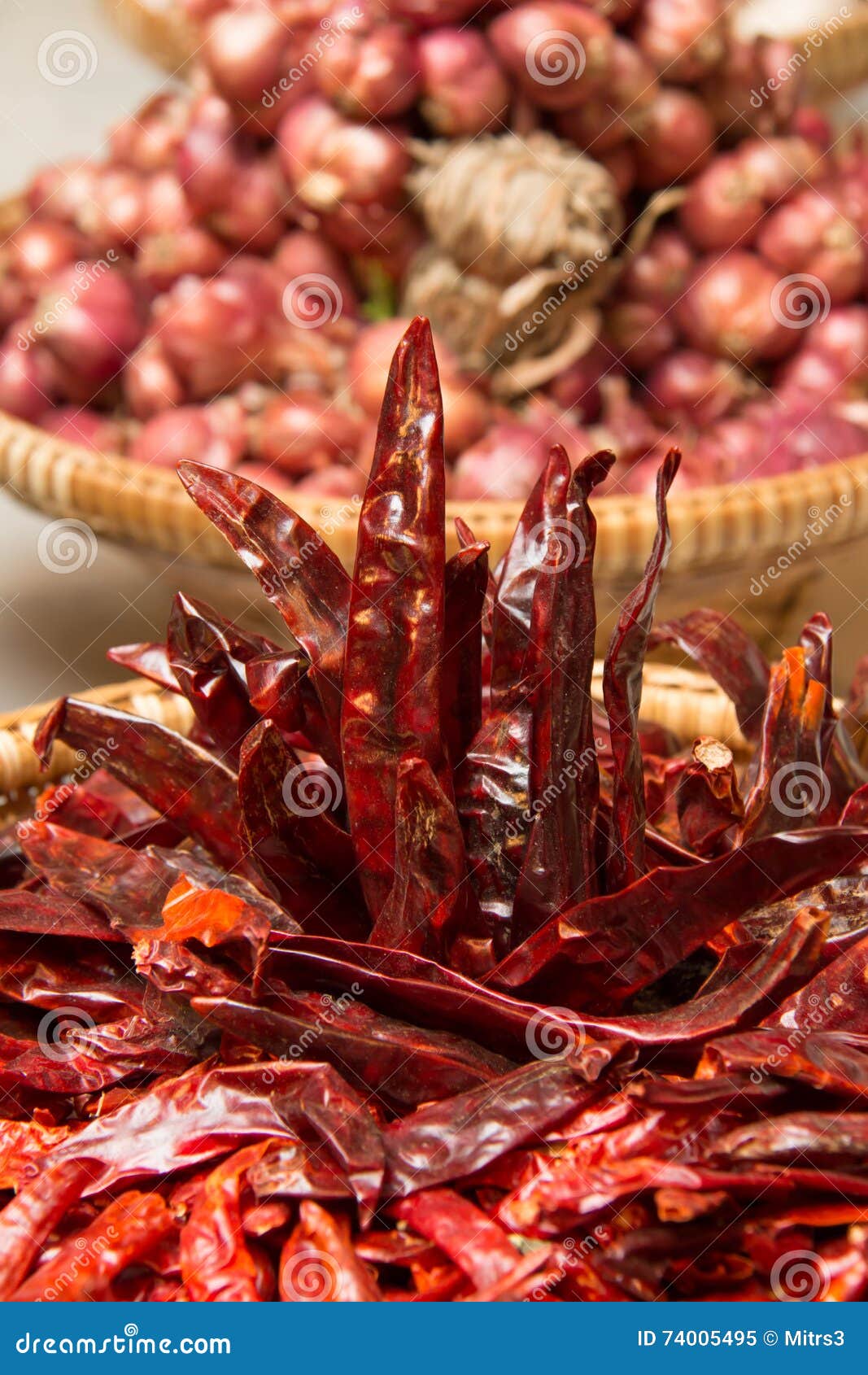 Dried red chilli peppers stock image. Image of healthy - 74005495
