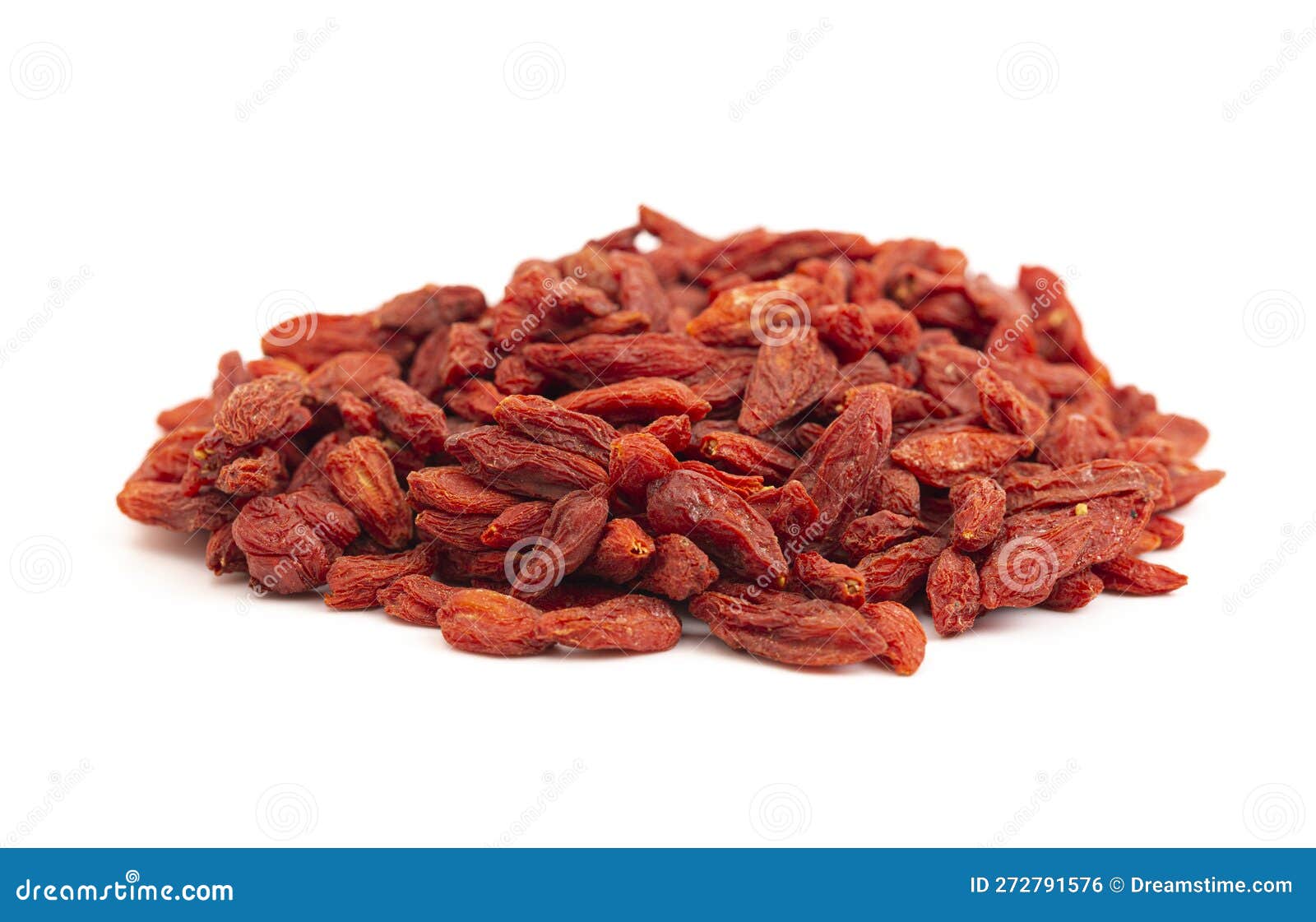 Dried Red Goji Berries Isolated on a White Background Stock Photo ...