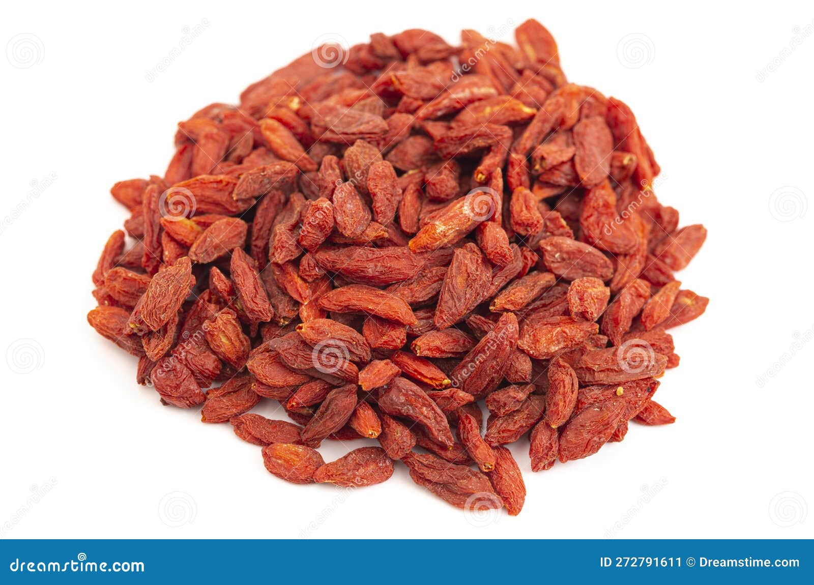 Dried Red Goji Berries Isolated on a White Background Stock Image ...