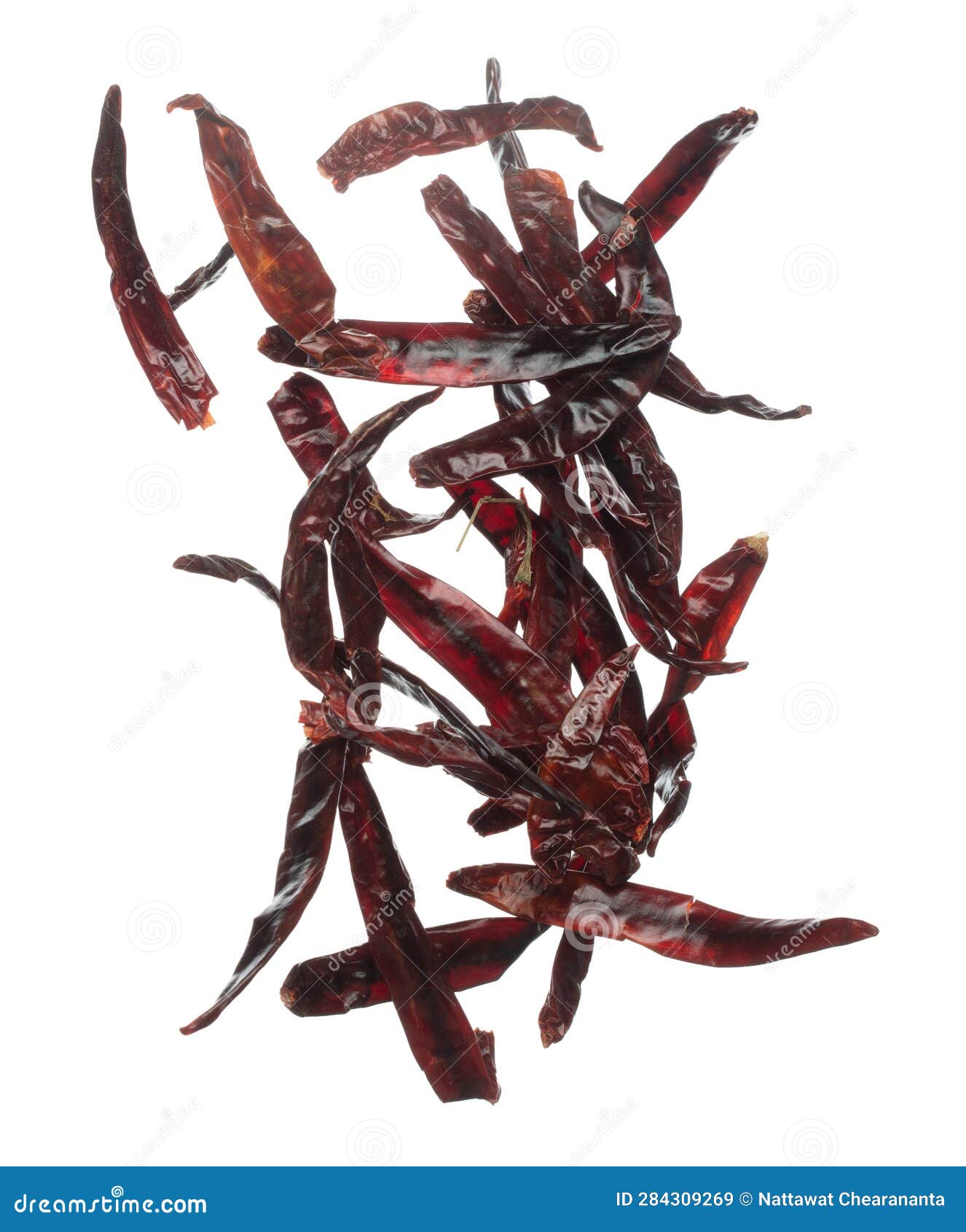 Dried Red Hot Chilli Fall Down Explosion, Dried Red Chilli Float ...