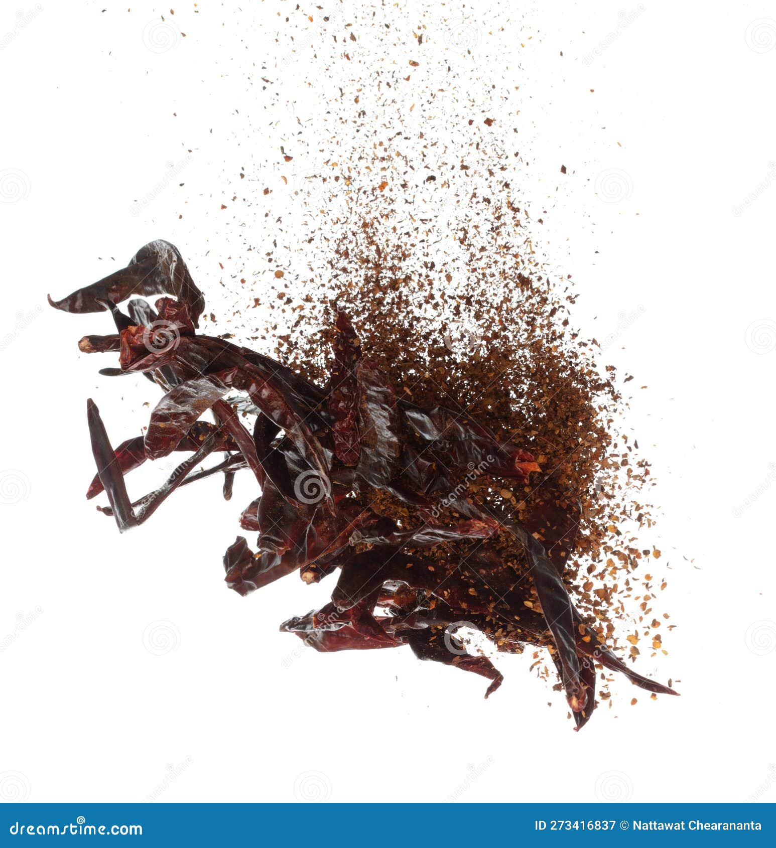 Dried Red Hot Chilli Fall Down Explosion, Dried Red Chilli Float ...