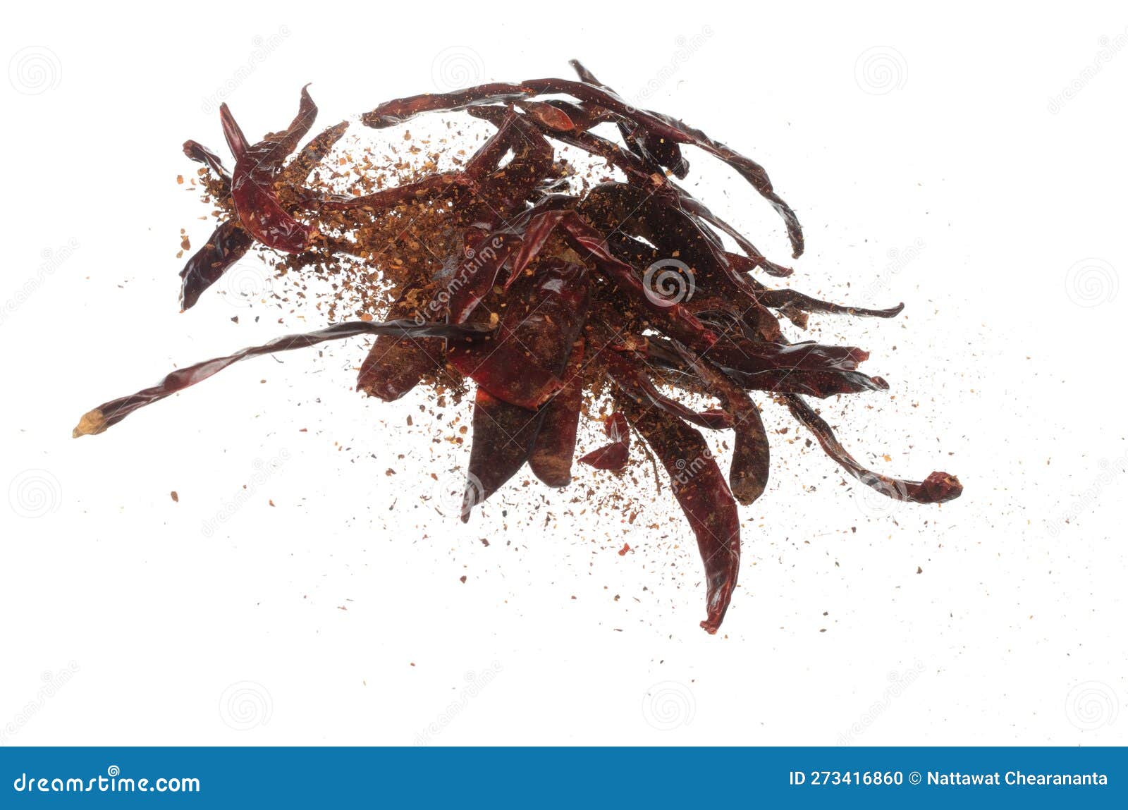 Dried Red Hot Chilli Fall Down Explosion, Dried Red Chilli Float ...