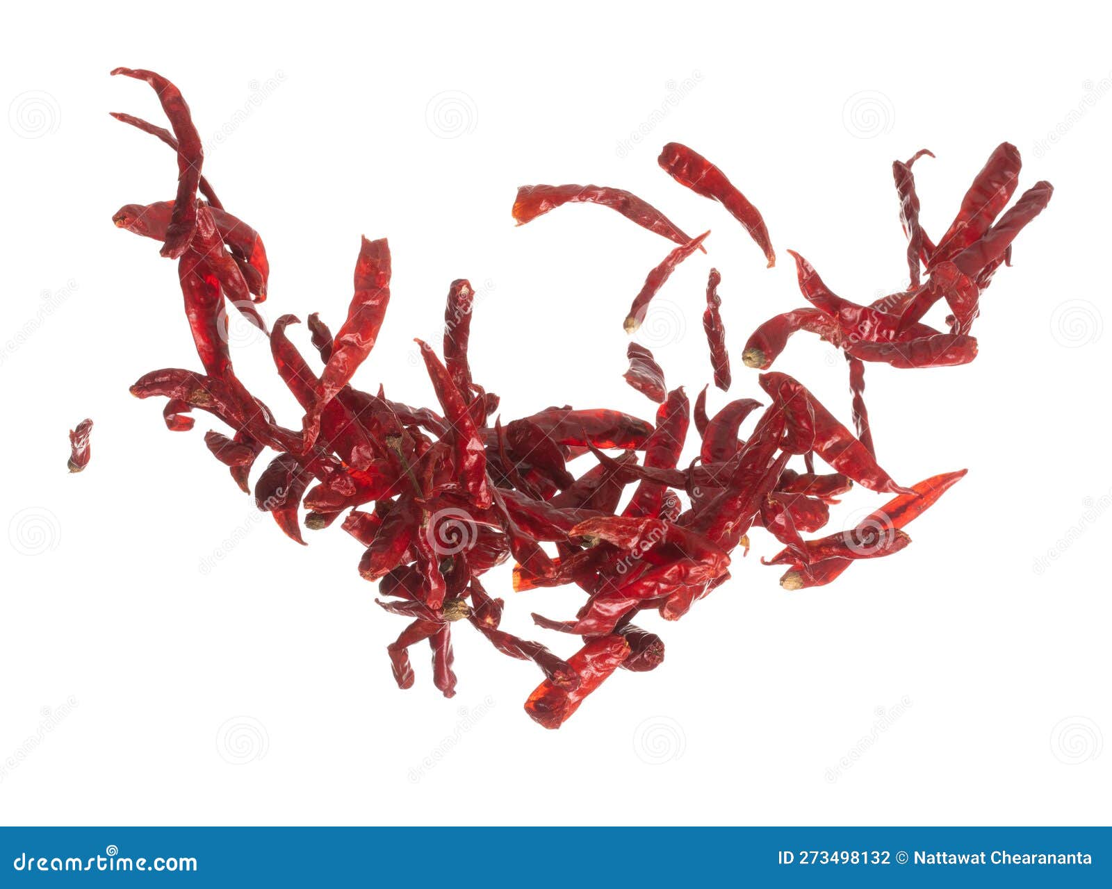 Dried Red Hot Chilli Fall Down Explosion, Dried Red Chilli Float ...