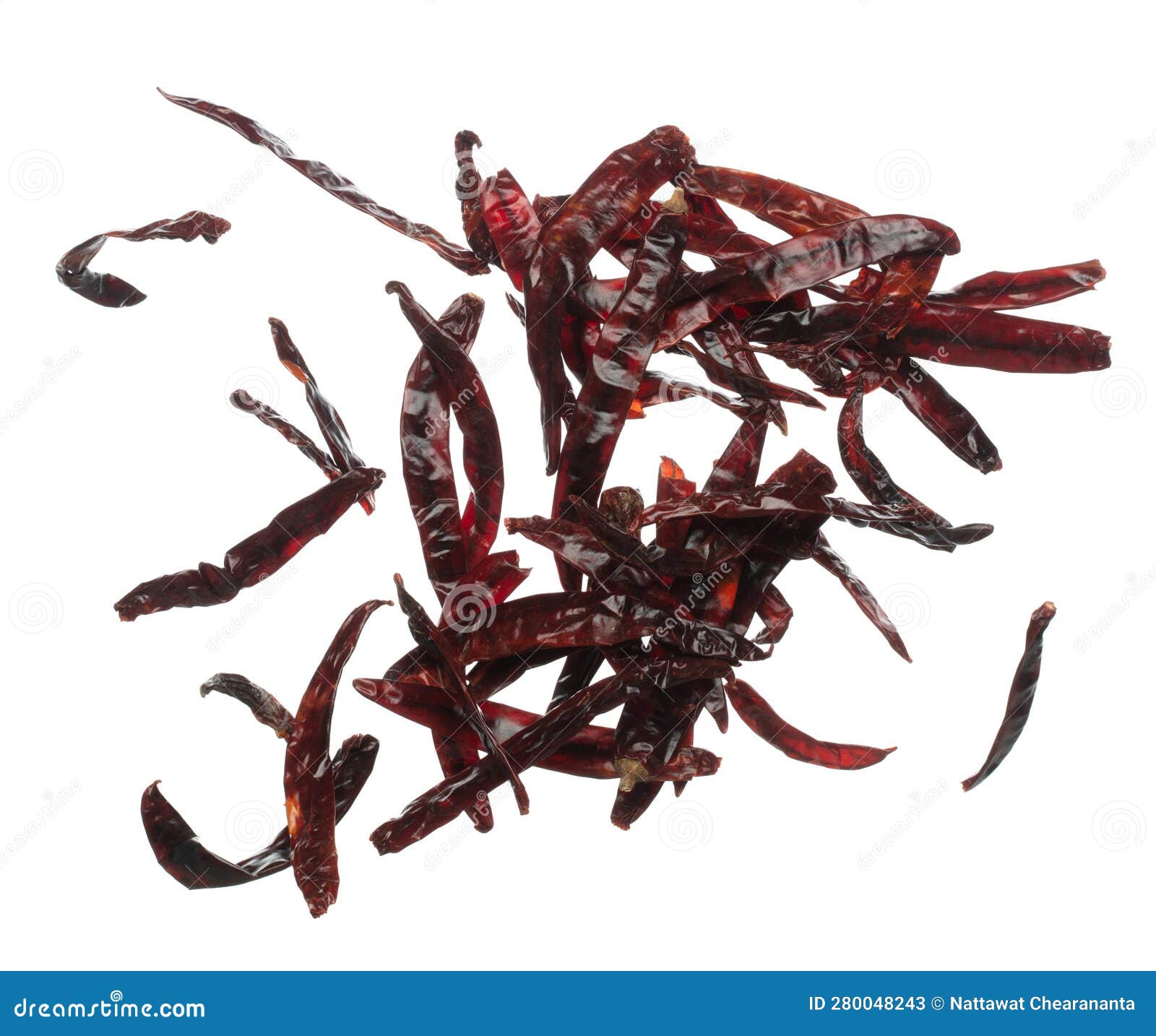 Dried Red Hot Chilli Fall Down Explosion, Dried Red Chilli Float ...