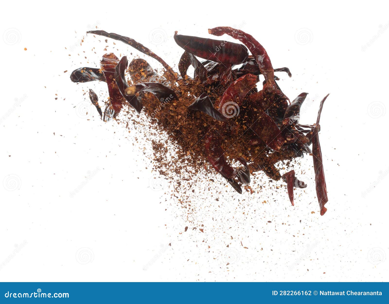 Dried Red Hot Chilli Fall Down Explosion, Dried Red Chilli Float ...