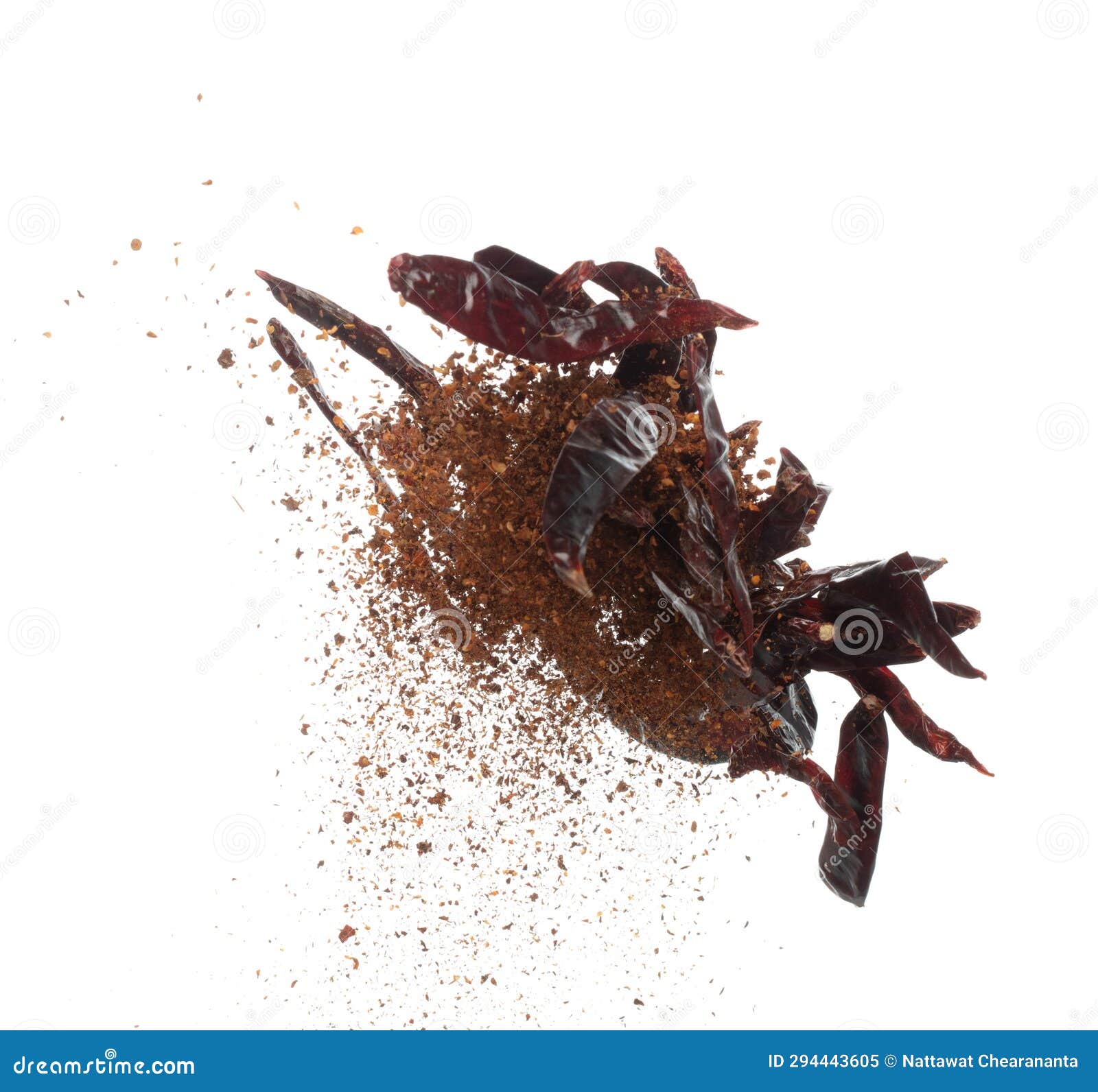 Dried Red Hot Chilli Fall Down Explosion, Dried Red Chilli Float ...