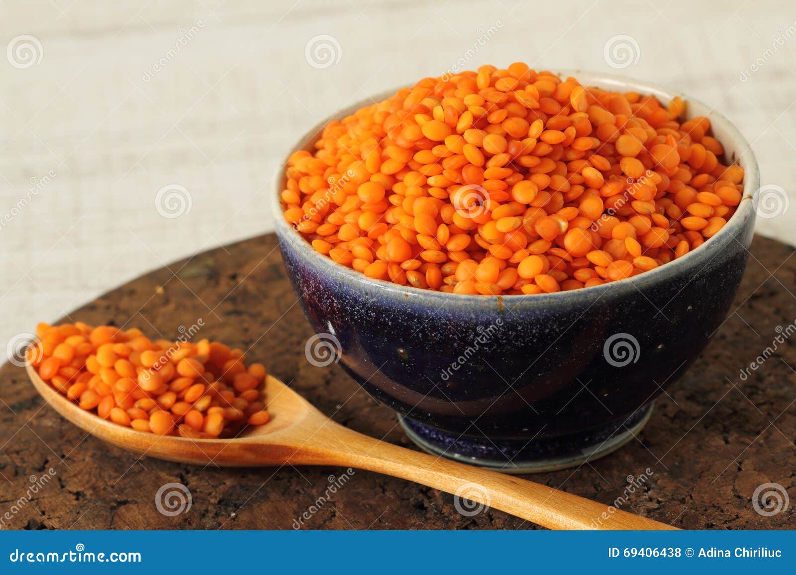 Dried red lentils stock photo. Image of nutrition, fresh - 69406438