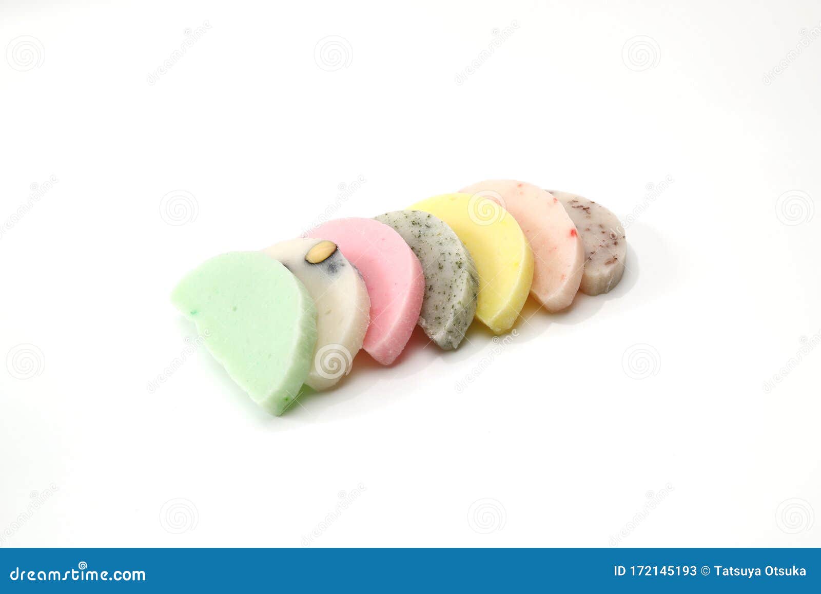 Dried Rice Cakes in a White Background Stock Image - Image of tradition ...