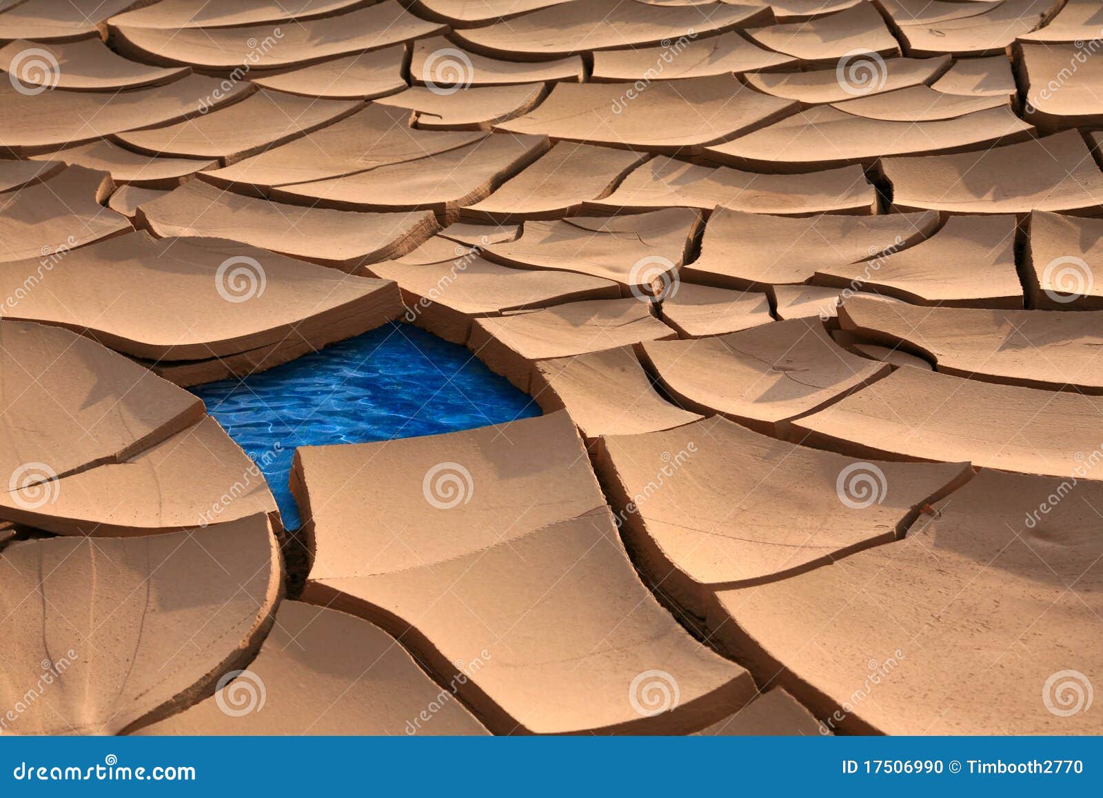 Dried river bed with water stock photo. Image of land - 17506990