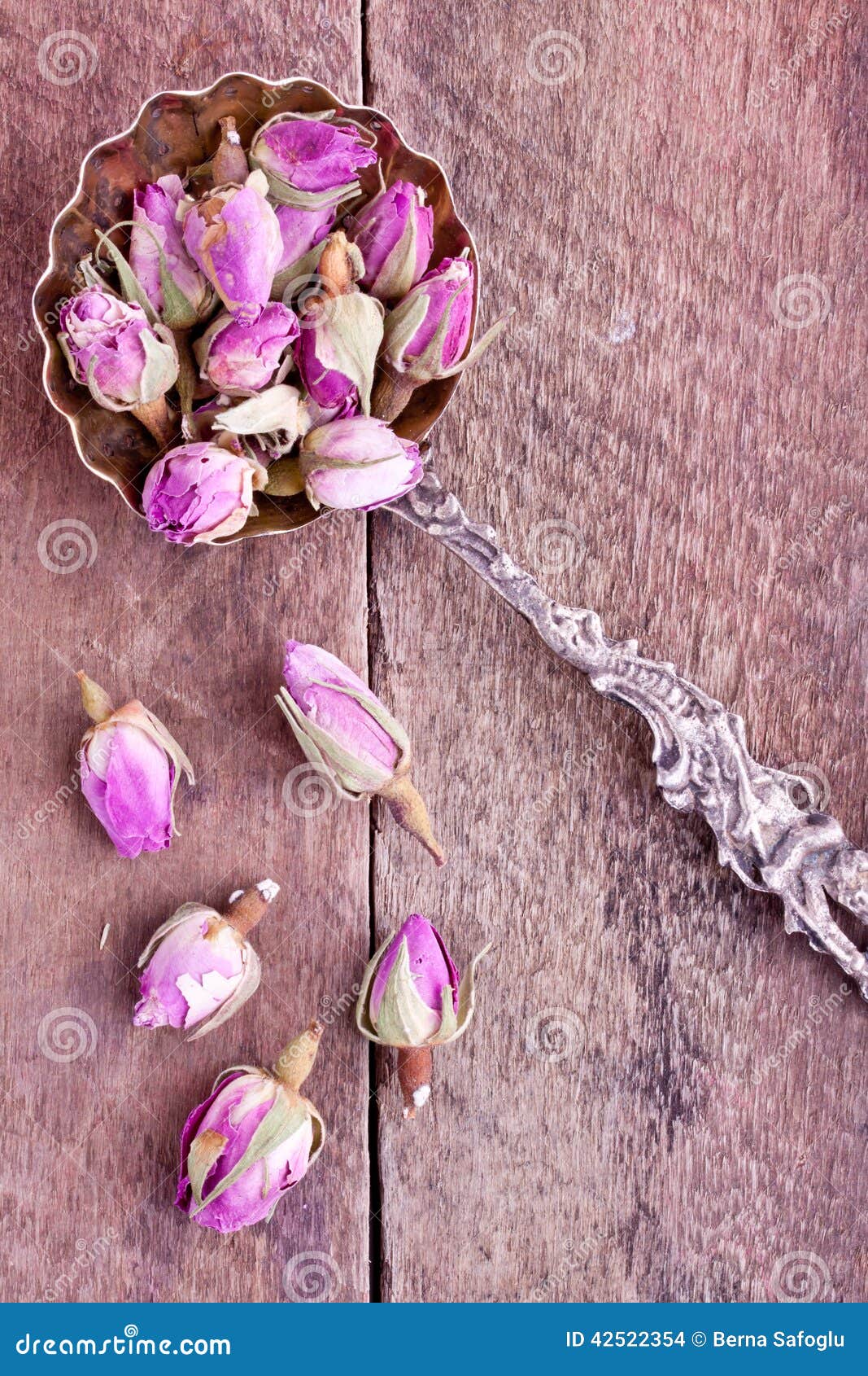 Dried rose buds stock photo. Image of herb, white, healthy - 42522354