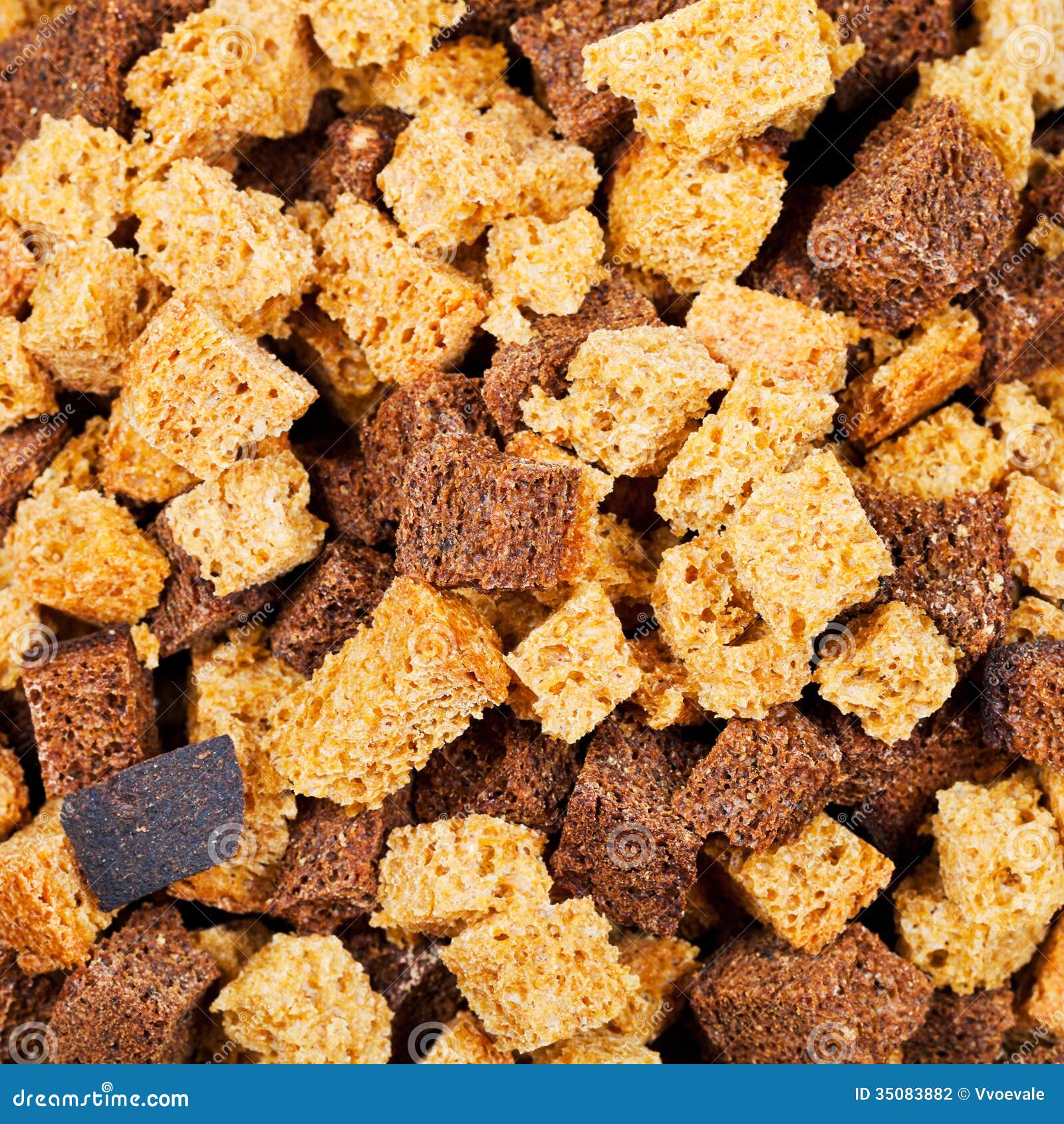 Dried Rye Bread Pieces Close Up Stock Photo - Image of breads, crusty ...