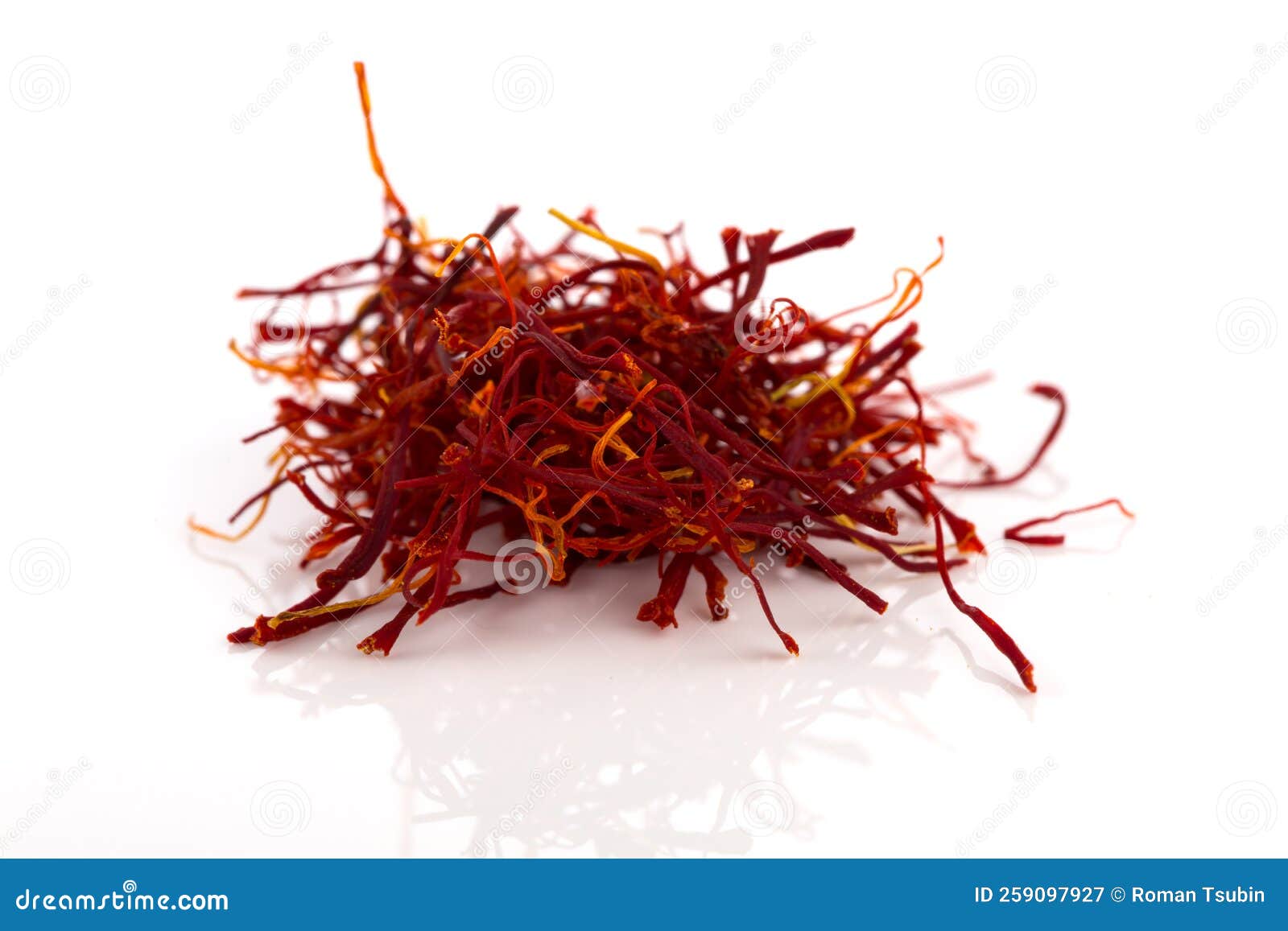 Dried Saffron Spice Isolated Stock Image - Image of spice, flavor ...