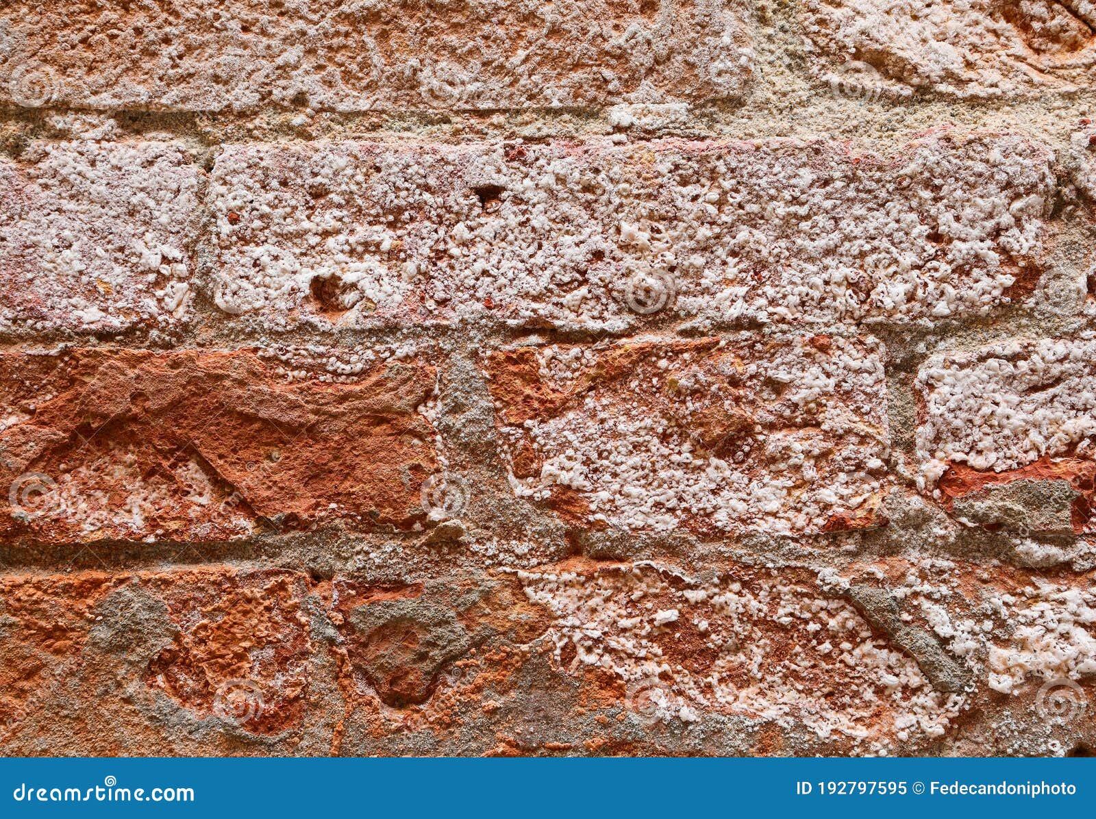 Dried Salt on a Brick Wall beside a Canal in Venice Stock Image - Image ...