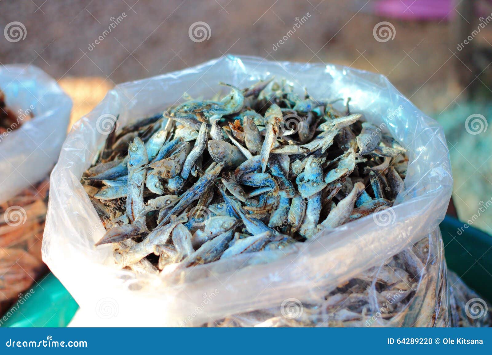 Dried salt fish stock photo. Image of market, fish, dried - 64289220