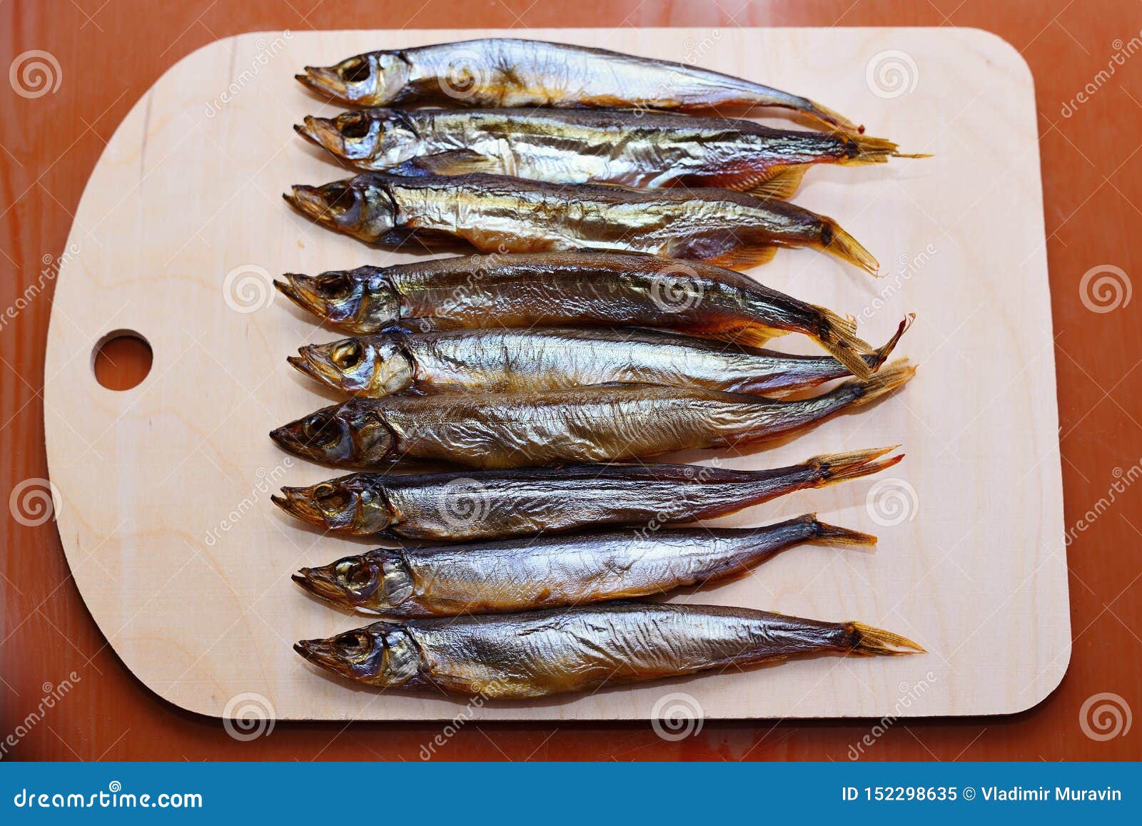 Dried Salted Fish on a Cutting Board Stock Image - Image of cuisine ...