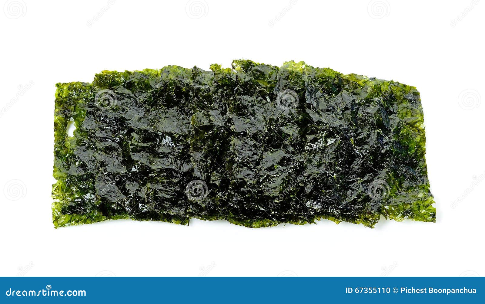 Dried Seaweed Isolated on the White Background Stock Photo - Image of ...