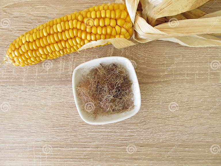 Dried and sliced corn silk stock image. Image of silk - 114769567