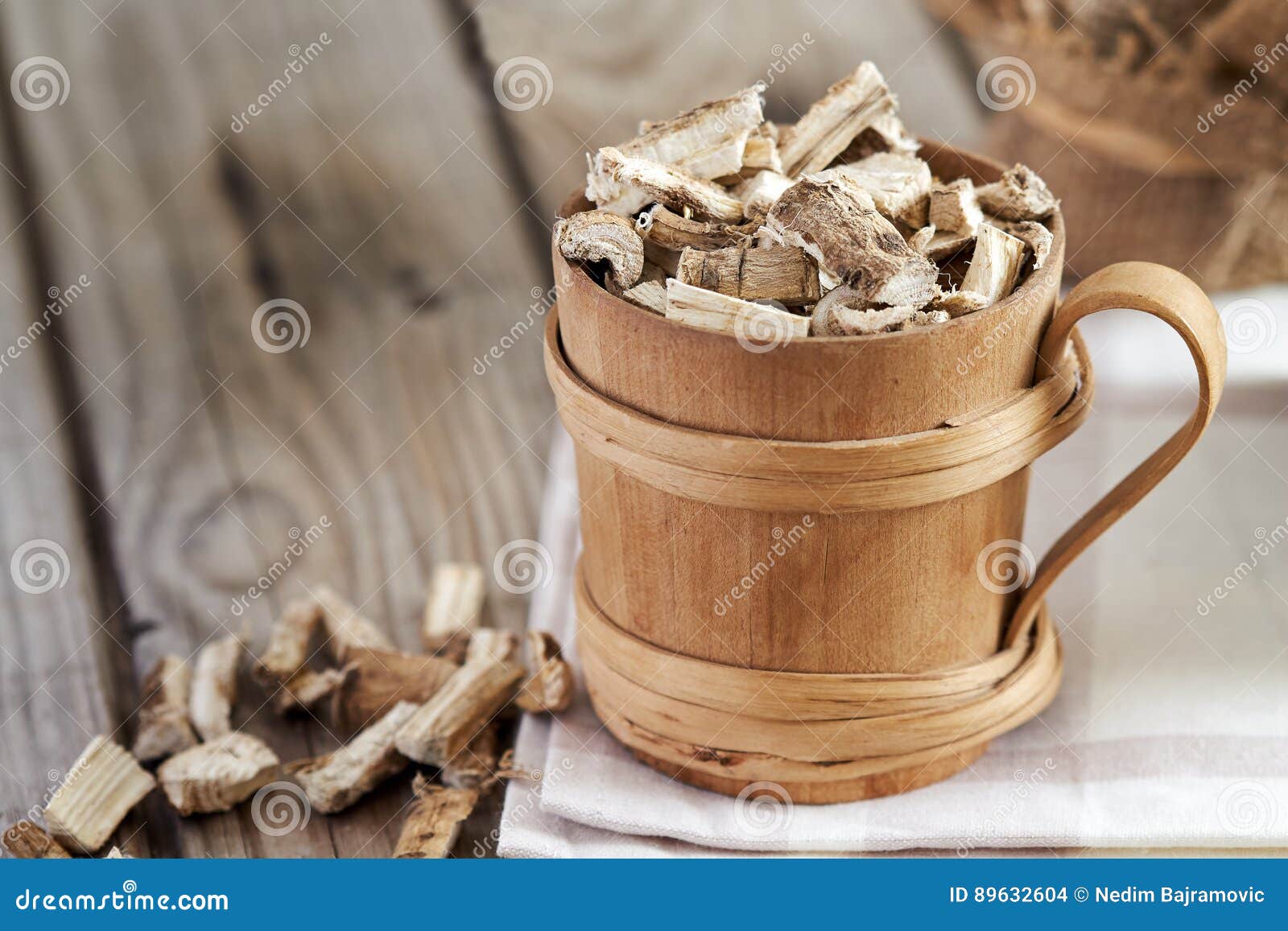 Dried and Sliced Marshmallow Root Stock Photo - Image of althaeae ...