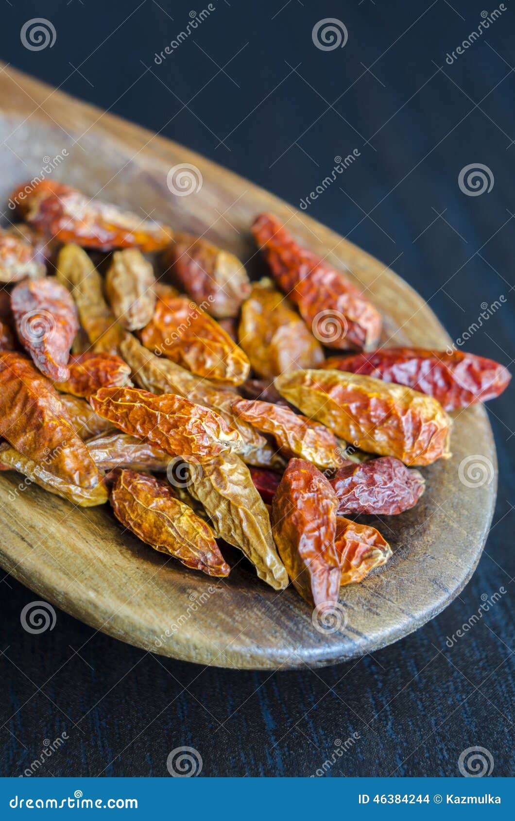 Dried Small Red Hot Chilli Pepper (Bird S Eye) Stock Photo - Image of ...