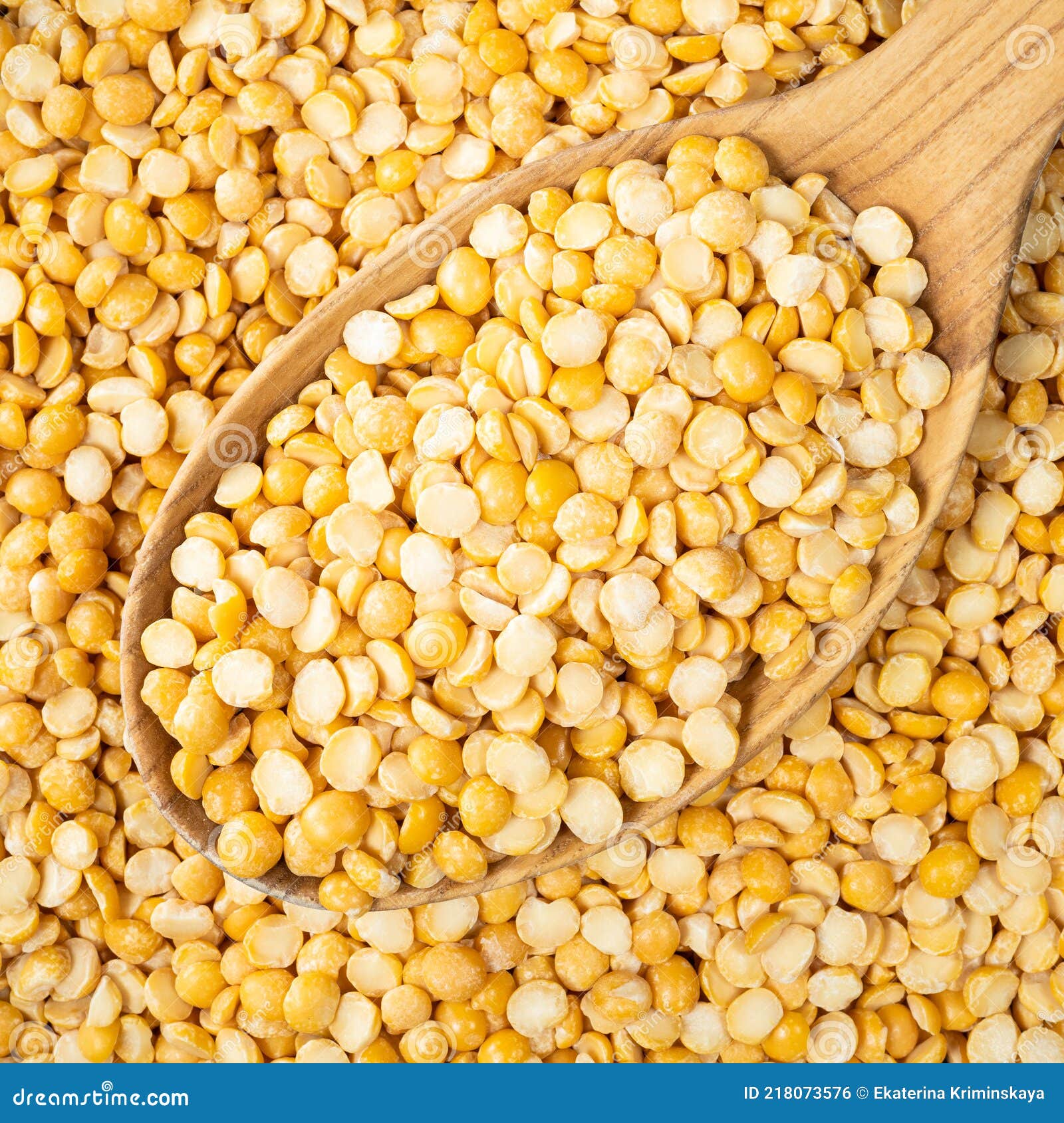 Dried Split Peas On Isolated White Background Royalty-Free Stock ...