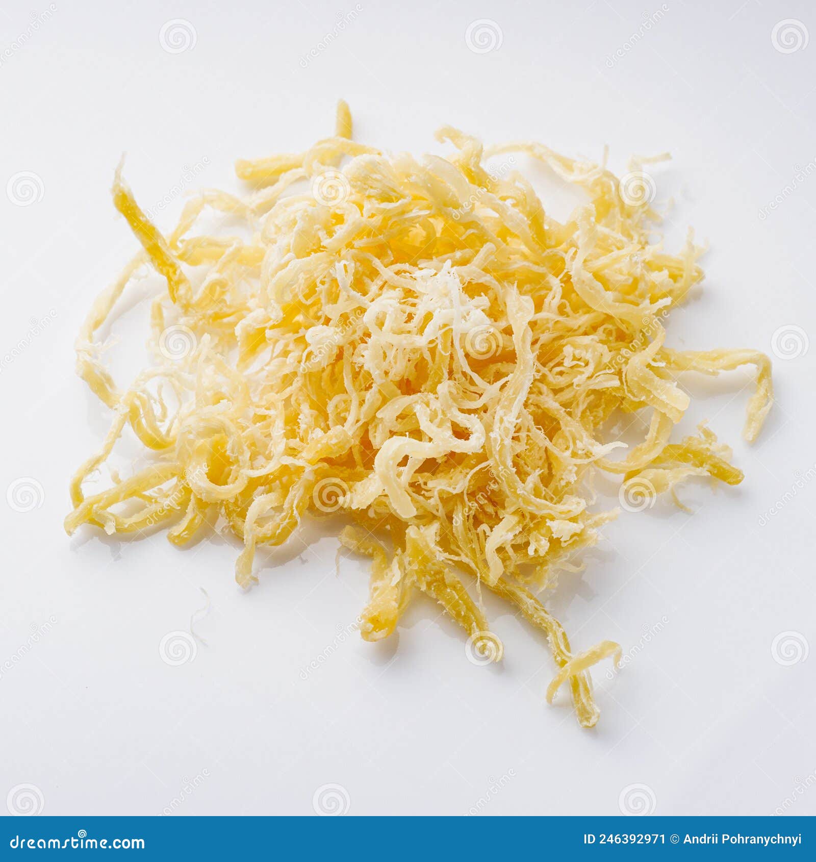 Dried Squid Meat on a White Acrylic Background Stock Image - Image of ...