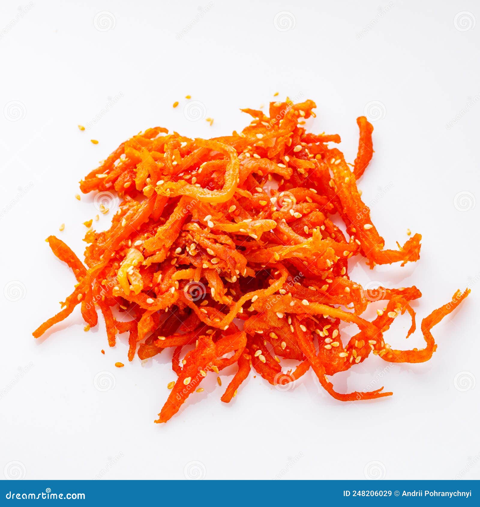 Dried Squid Meat on a White Acrylic Background Stock Image - Image of ...
