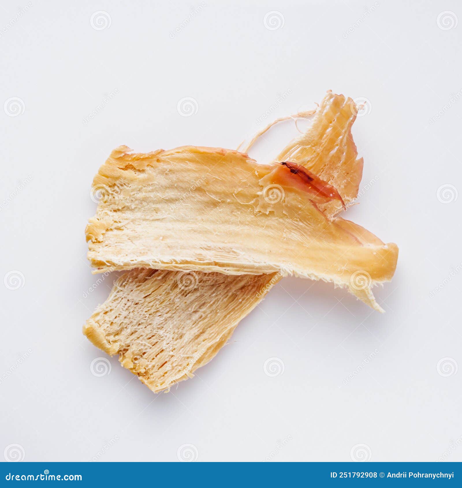 Dried Squid Meat on a White Acrylic Background Stock Photo - Image of ...