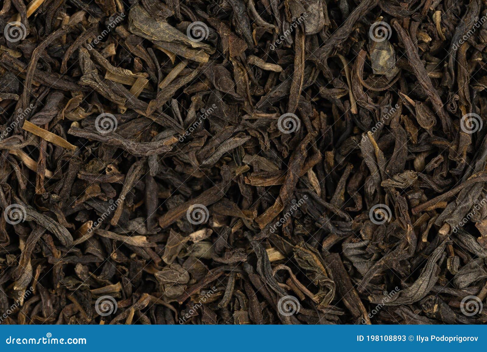Dried Tea Leaves Background Texture. Close-up Stock Image - Image of ...