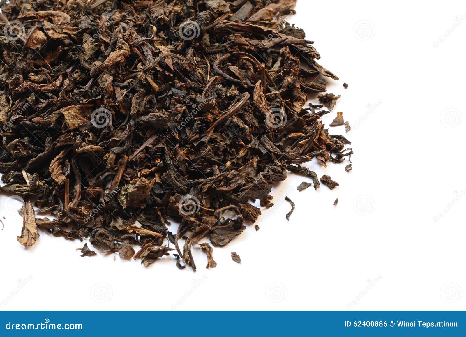 Dried tea leaves stock photo. Image of heap, natural - 62400886