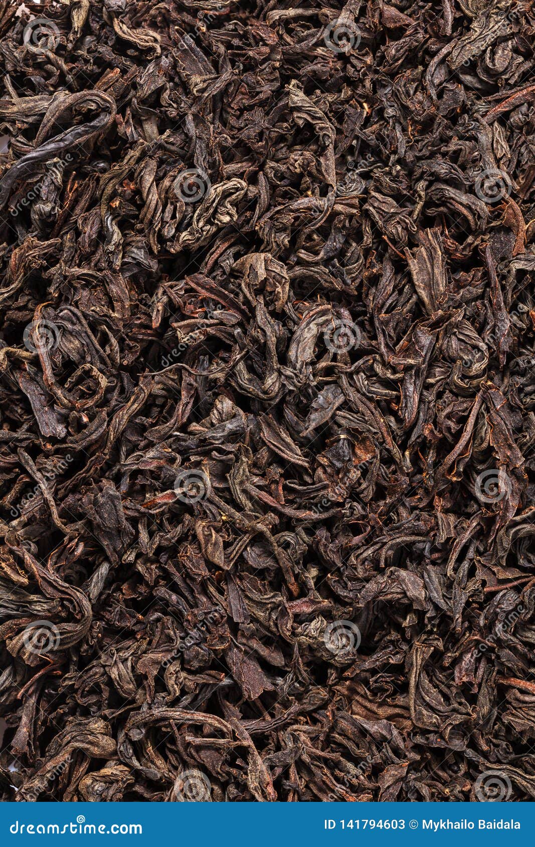 Dried Tea Leaves. Large Leaf Black Tea Stock Image - Image of indian ...