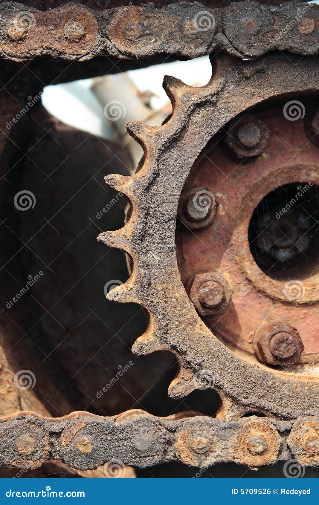 Dried Up Chain and Cog stock photo. Image of dirt, grease - 5709526