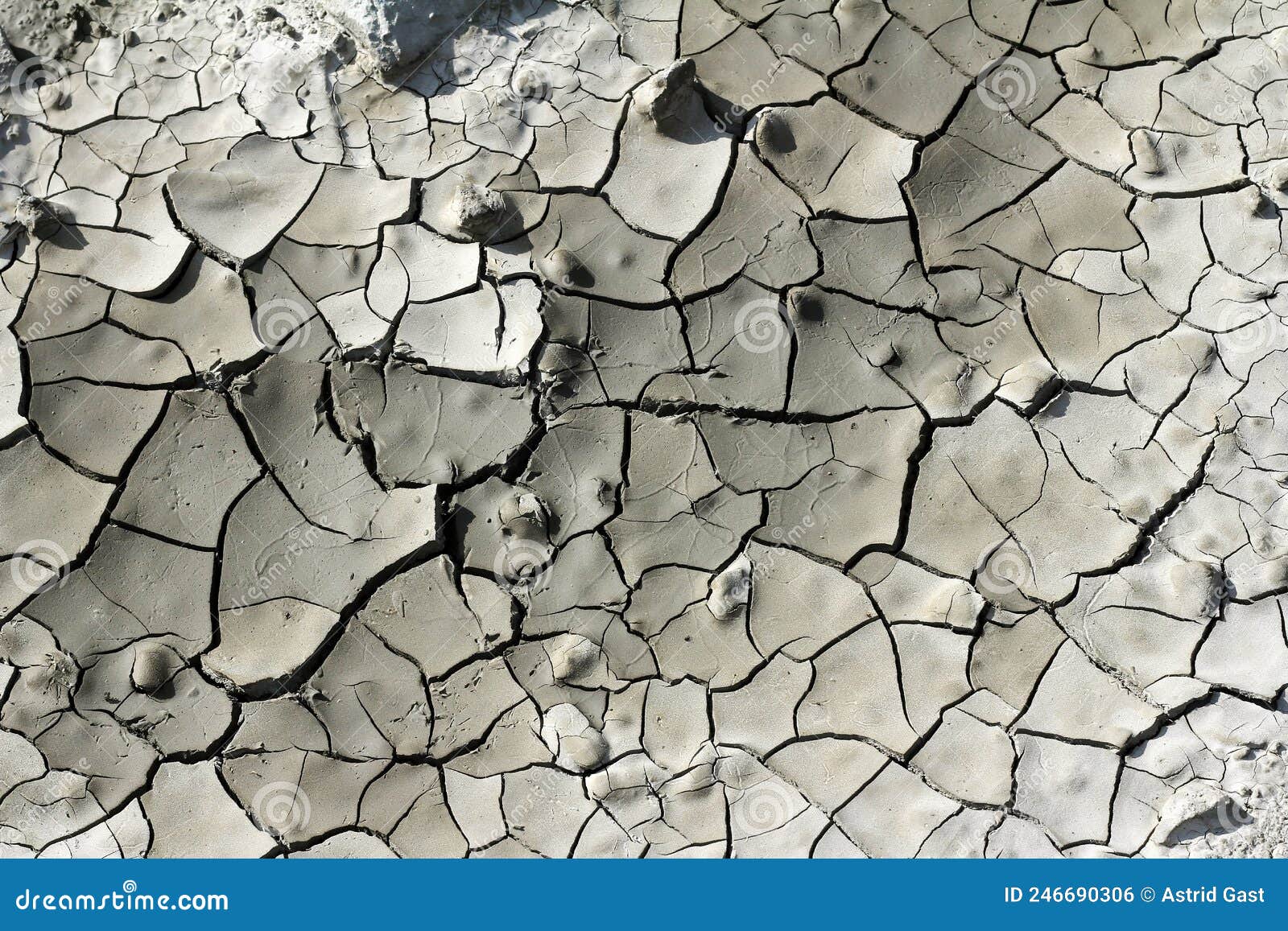 A Dried Up Cracked Bottom on a Lake Stock Photo - Image of catastrophe ...