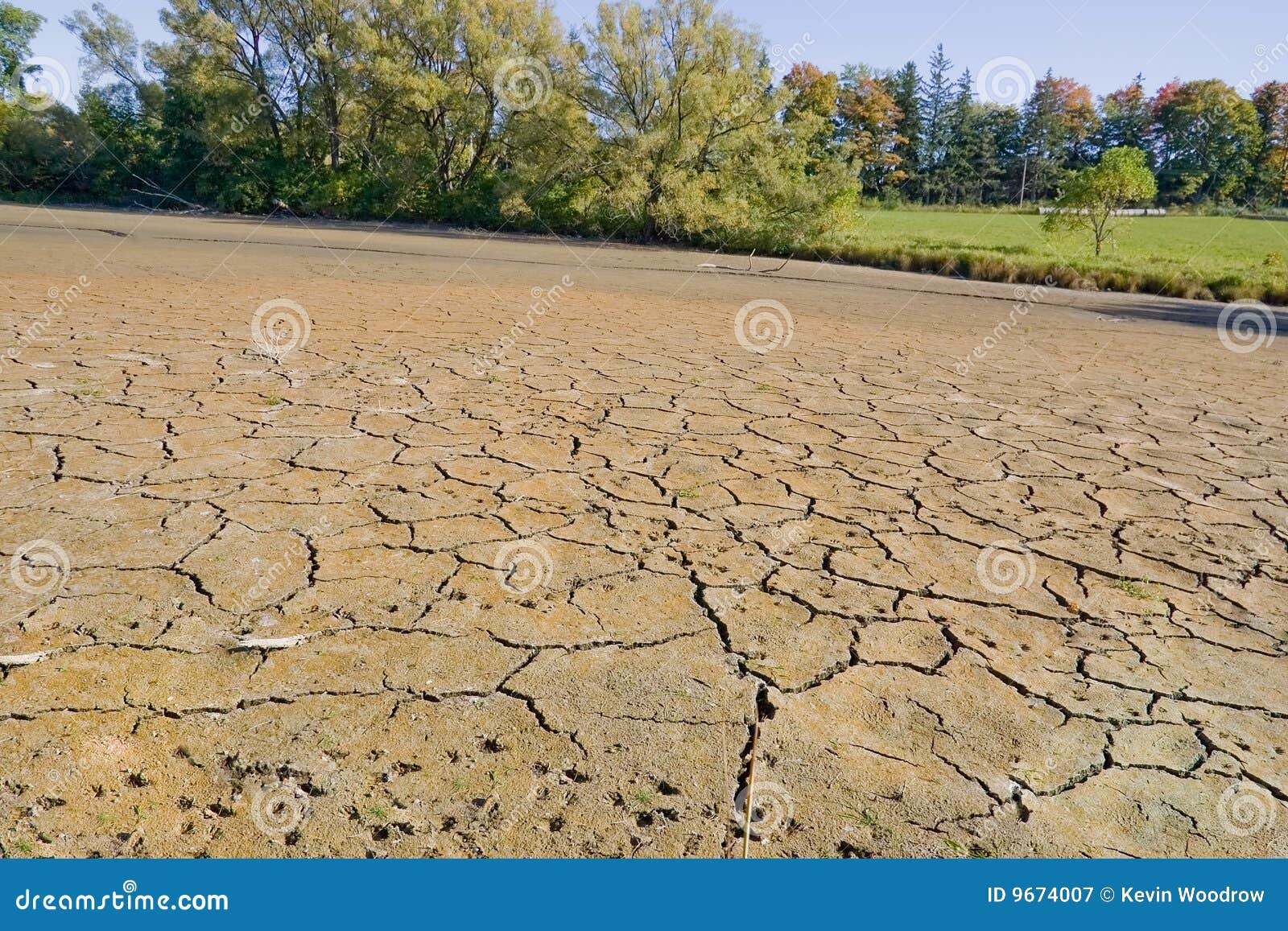Dried-up River Bed - Landscape Stock Image - Image of dried, bumpy: 9674007