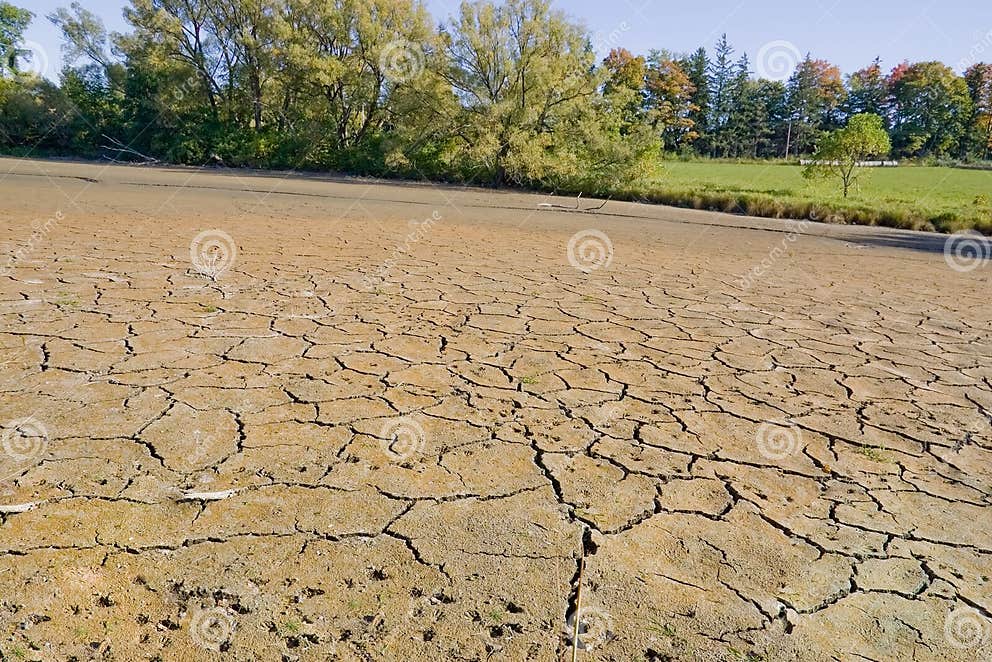 Dried-up River Bed - Landscape Stock Image - Image of dried, bumpy: 9674007