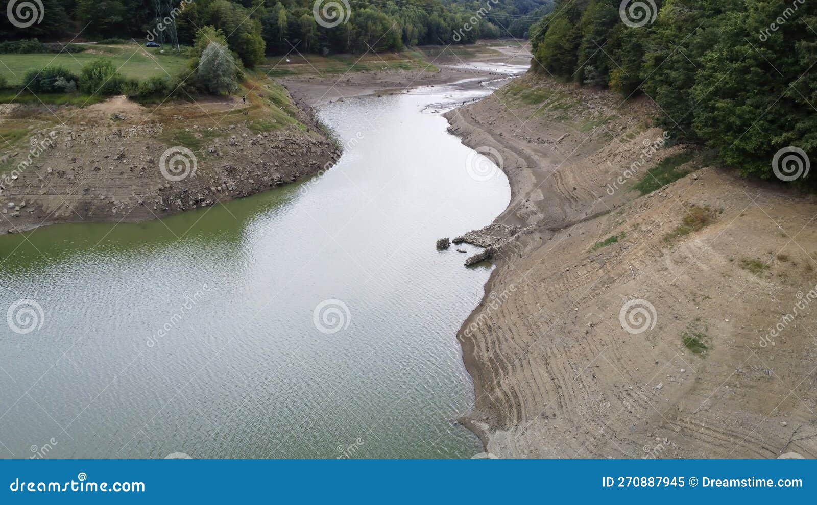 Dried Up River in the Forest Stock Image - Image of environment, wall ...