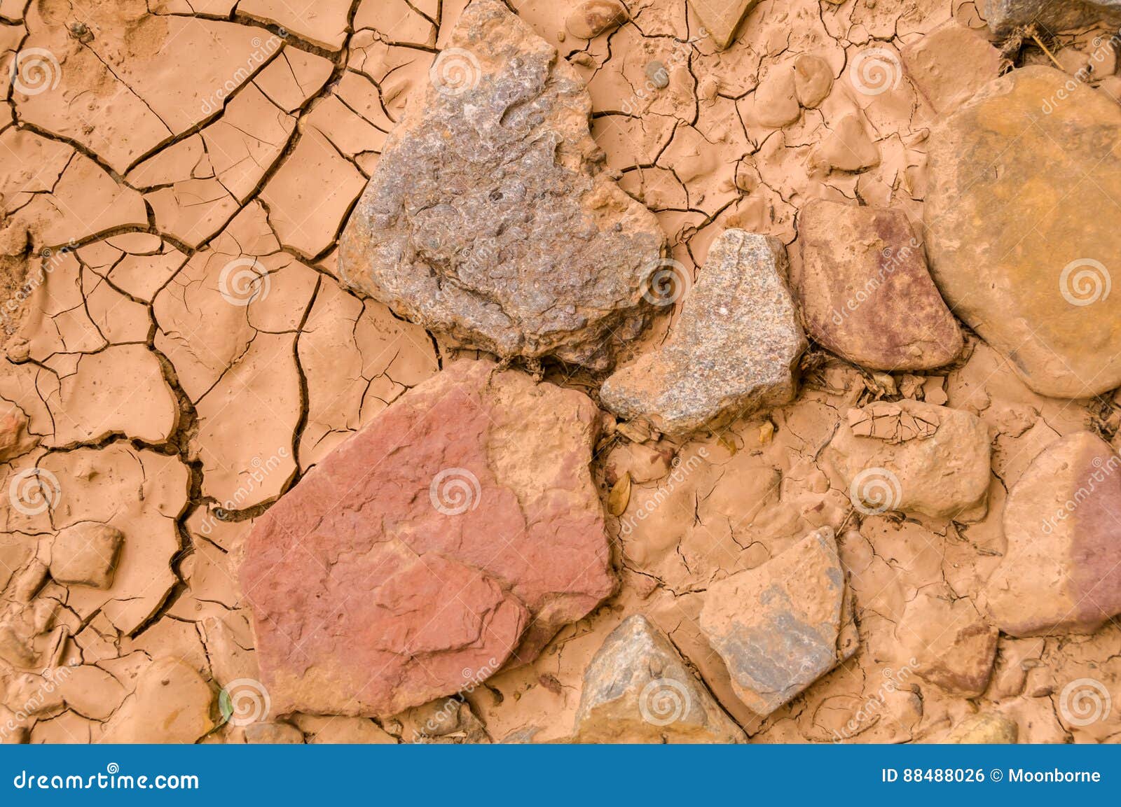 Dried up Riverbed stock photo. Image of destinations - 88488026