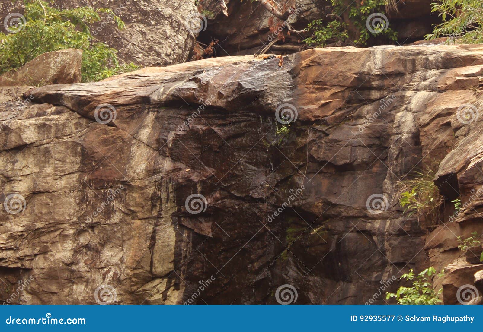 Dried water falls stock image. Image of outside, summer - 92935577