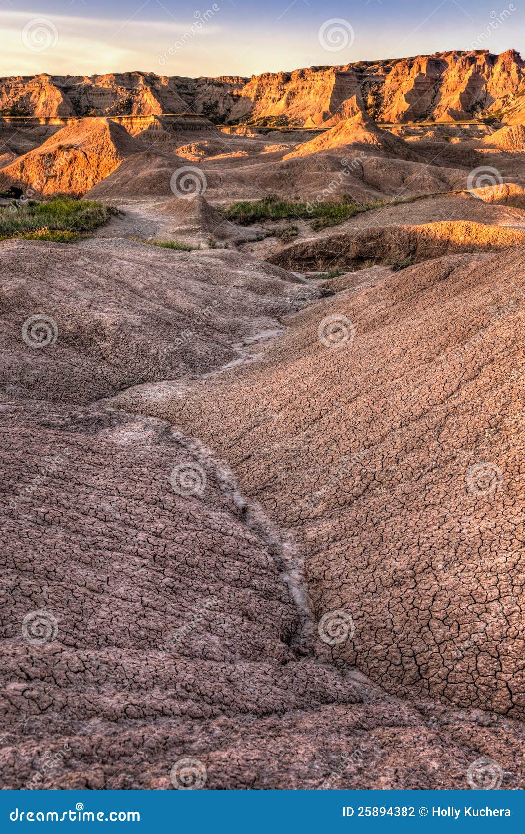 Dried Waterway in Badlands stock photo. Image of scenery - 25894382