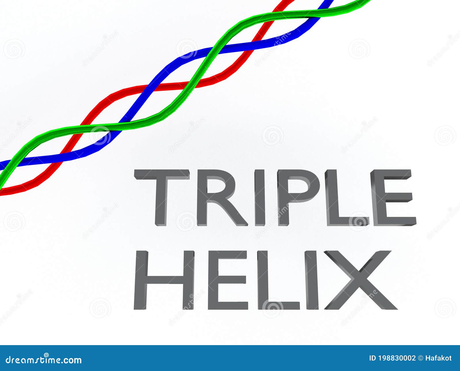 Drievoudig helix-concept stock illustratie. Illustration of ...