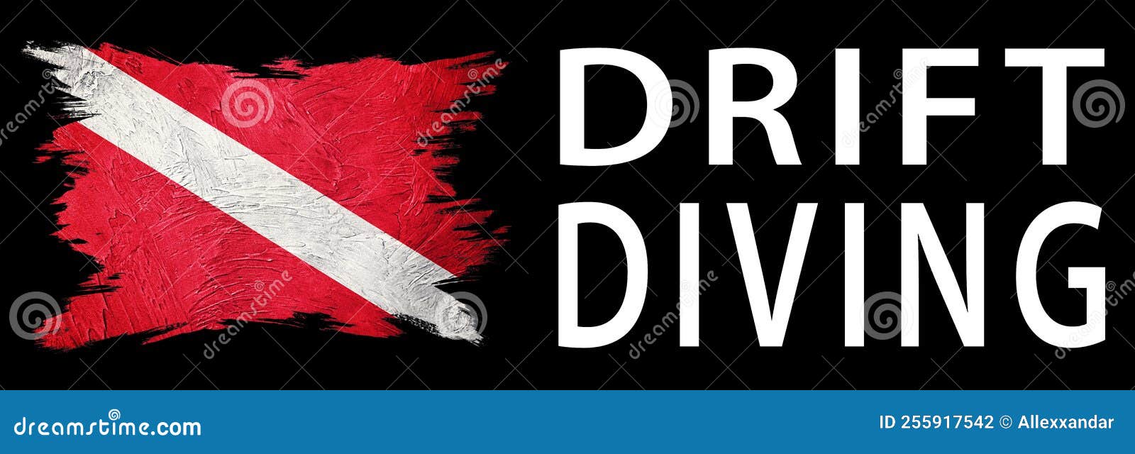 Drift Diving, Diver Down Flag, Scuba Flag Stock Illustration ...
