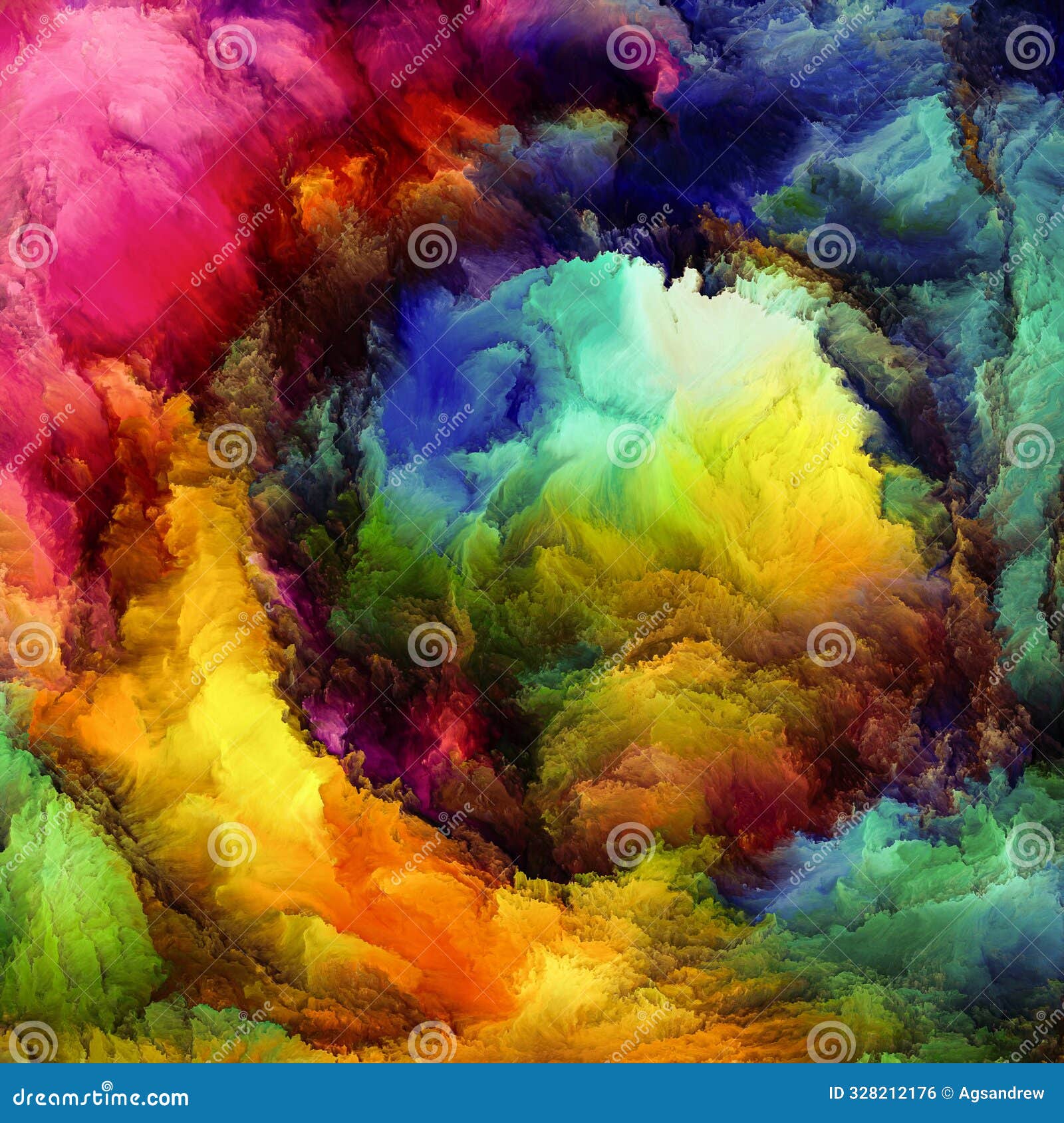 The Drift of Evolving Colors Stock Illustration - Illustration of drift ...