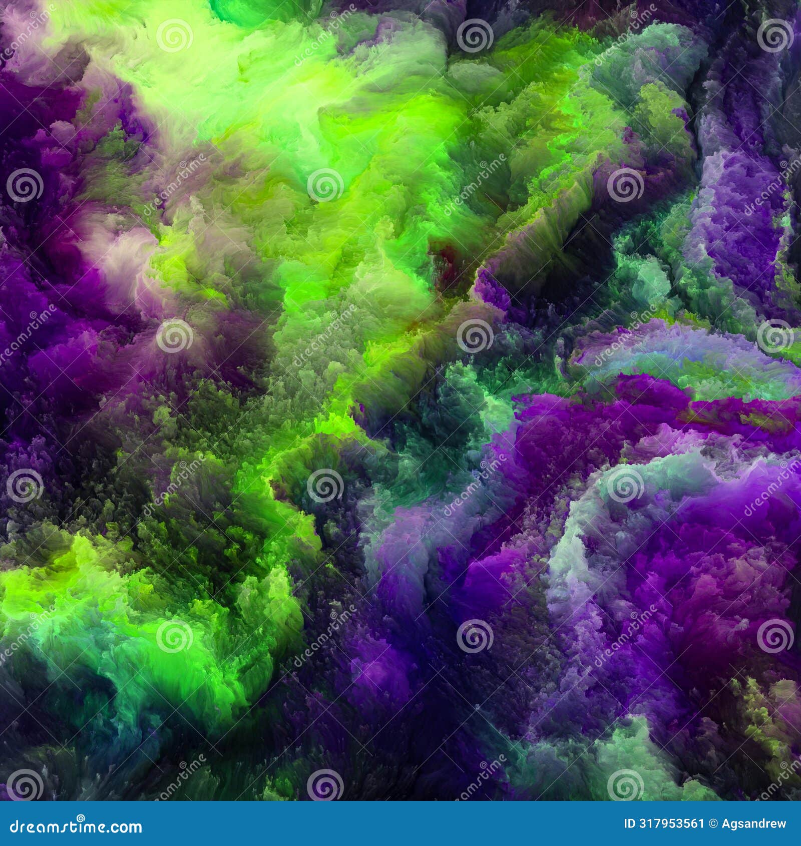 The Drift of Evolving Colors Stock Illustration - Illustration of depth ...