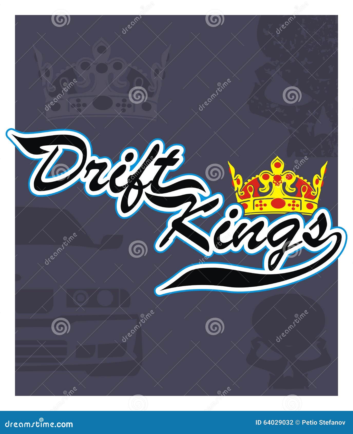 Drift Kings stock illustration. Illustration of drift - 64029032