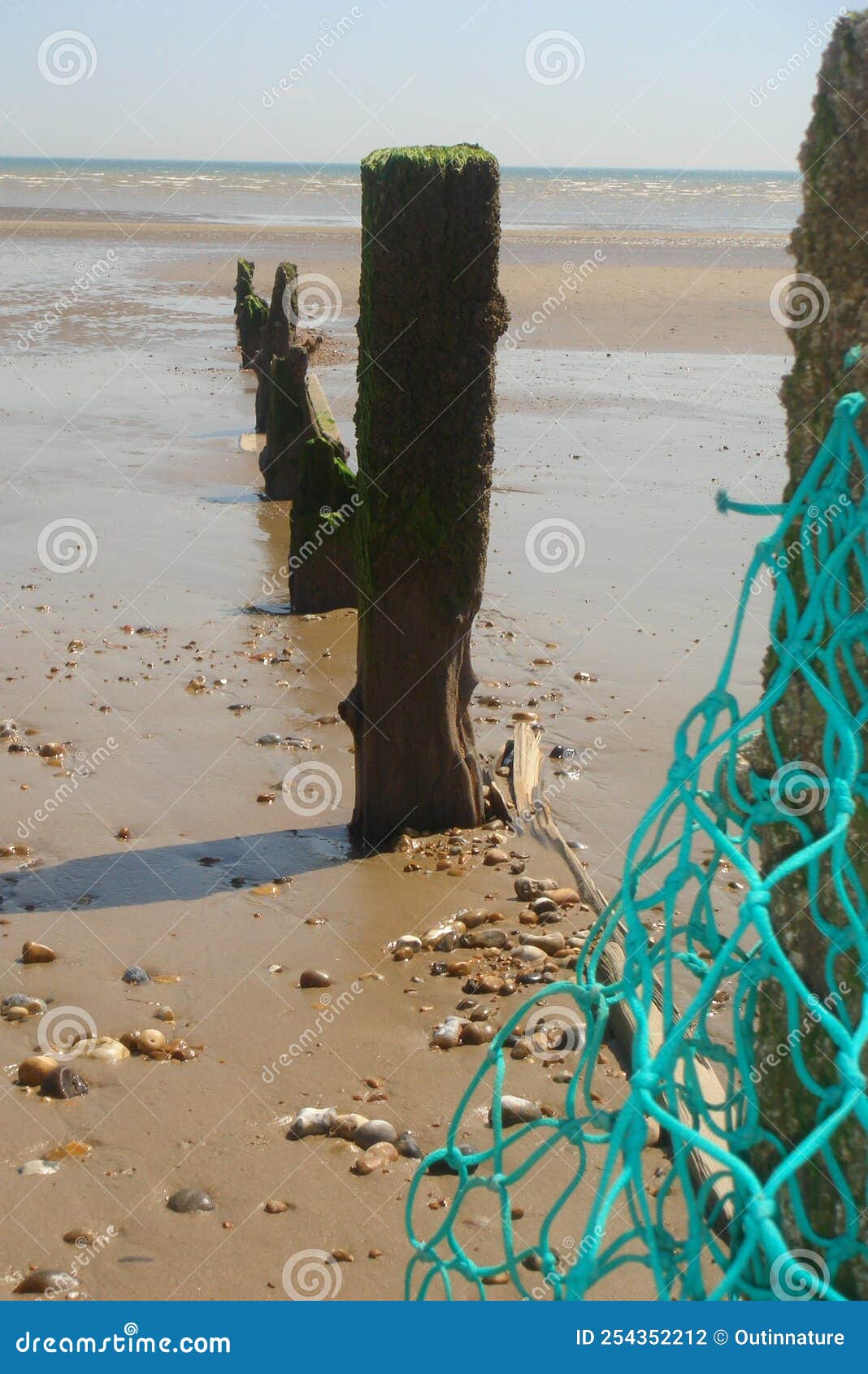 Drift Netting on Sandy Beach Stock Photo - Image of beachscape, beach ...