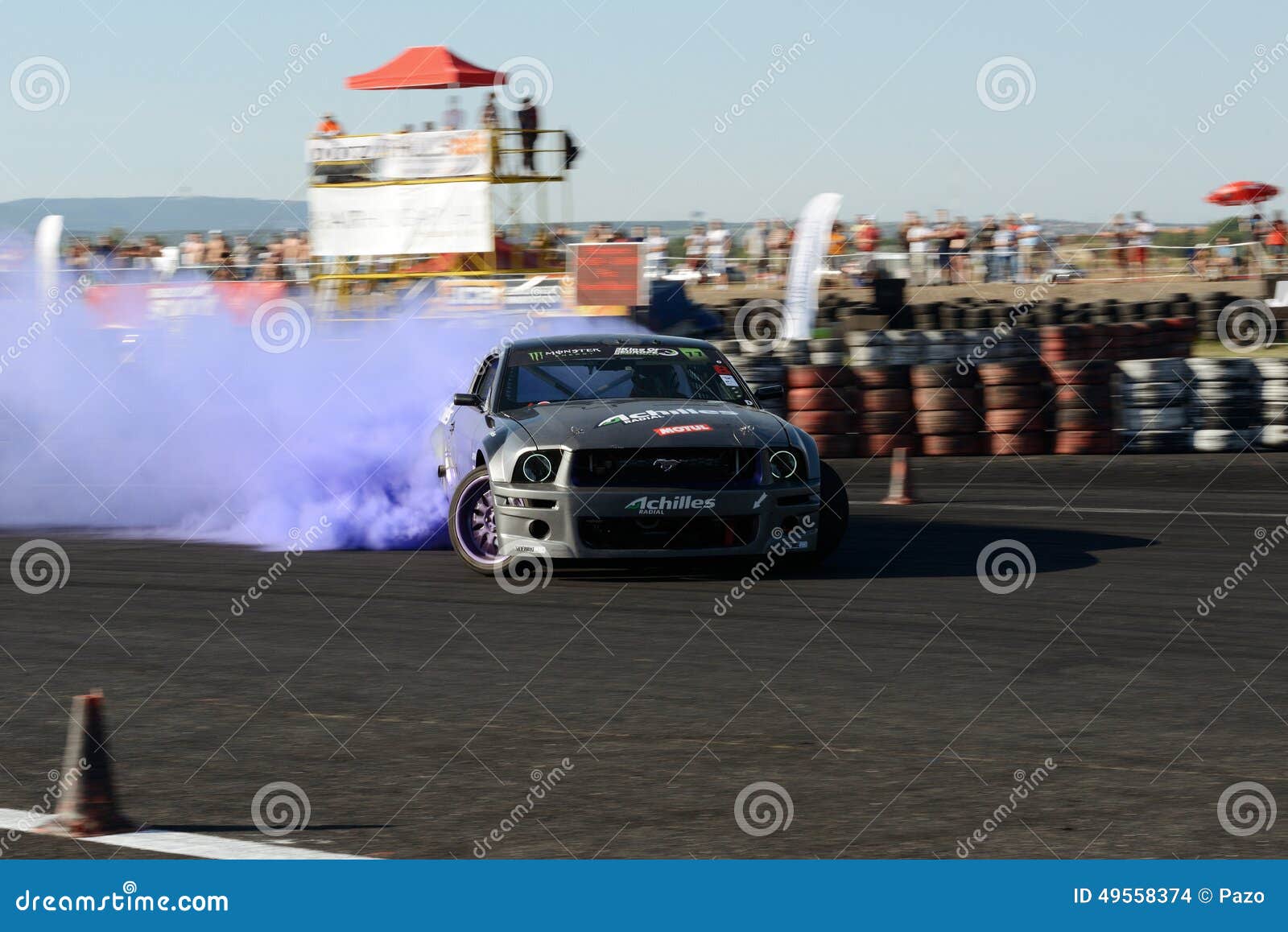 Drifting car editorial stock image. Image of event, burn - 49558374