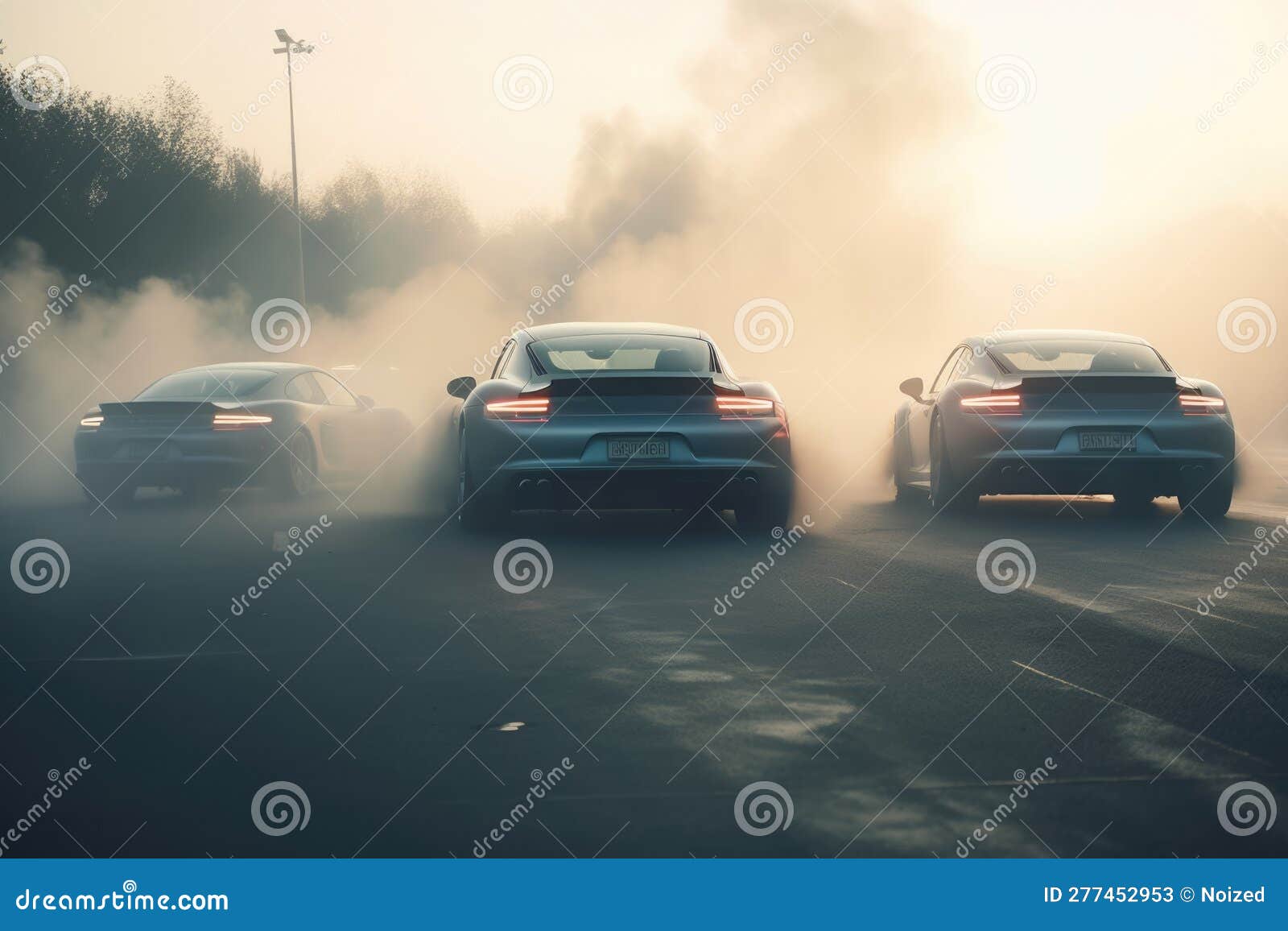 Drifting Cars in High Speed Stock Illustration - Illustration of sports ...