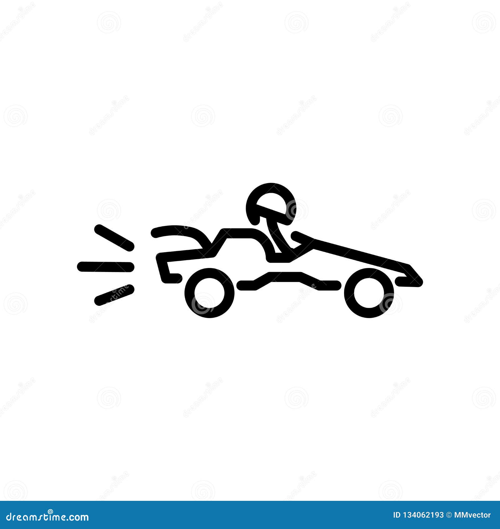 Drifting Icon On White Background. Drift Car Cartoon Vector ...