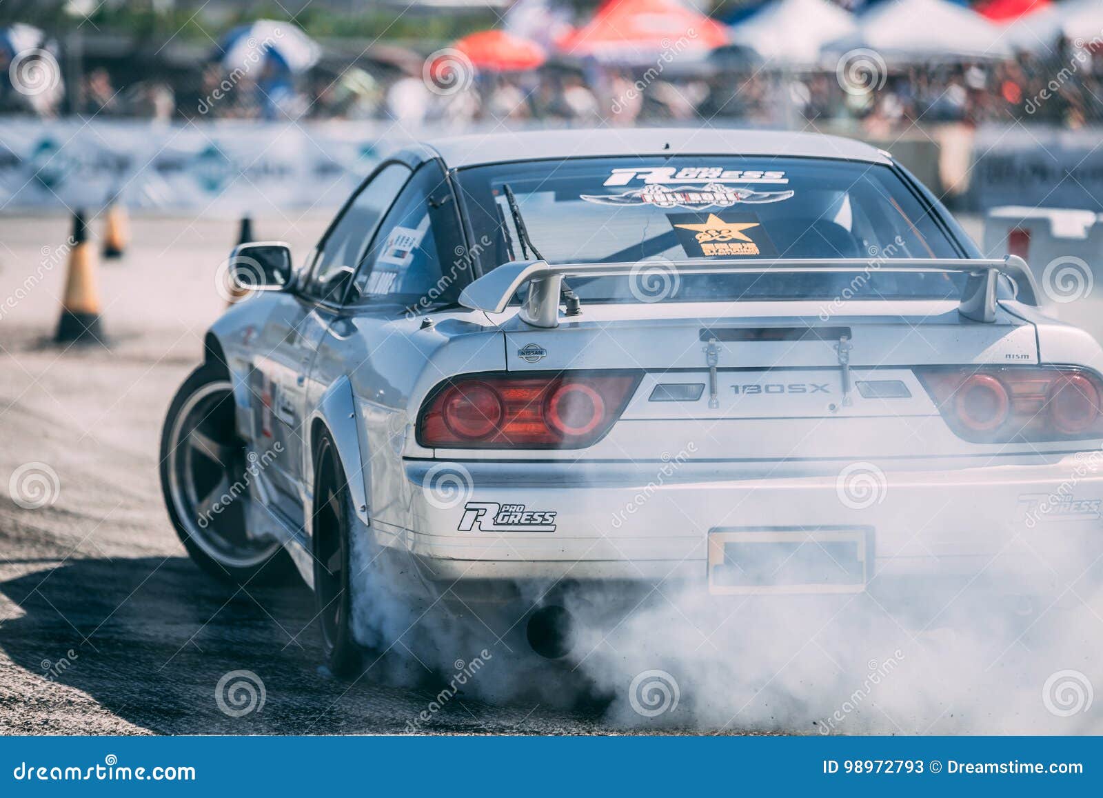 Drifting nissan 180SX editorial stock photo. Image of nissan - 98972793